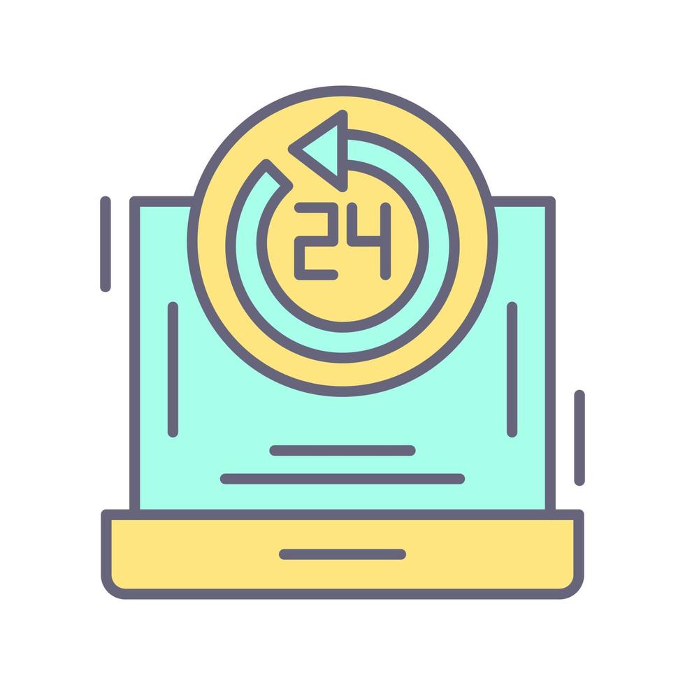 icono de vector de soporte 24h 18896478 Vector en Vecteezy