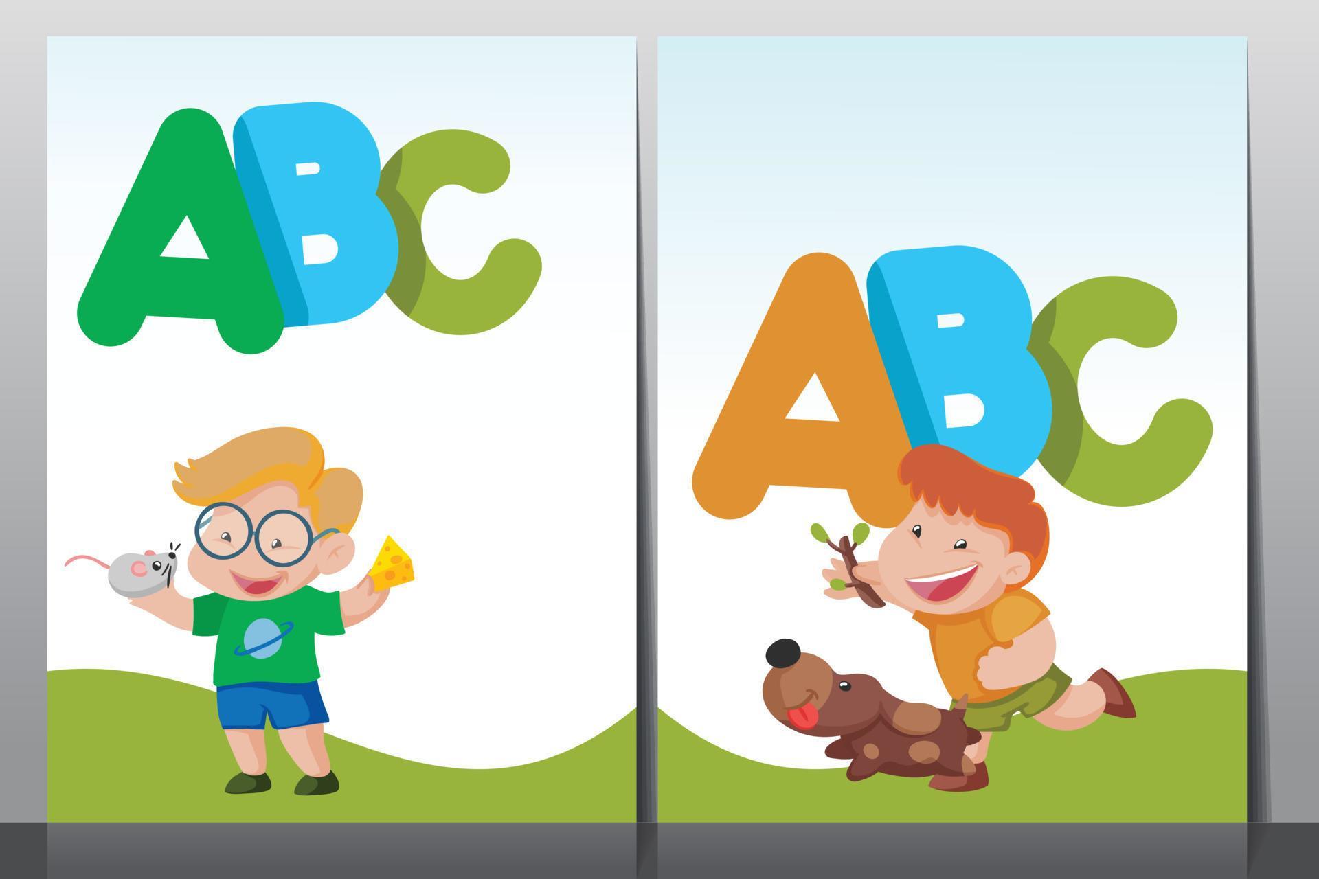 Kids Book cover design, School book cover 18901741 Vector Art at Vecteezy