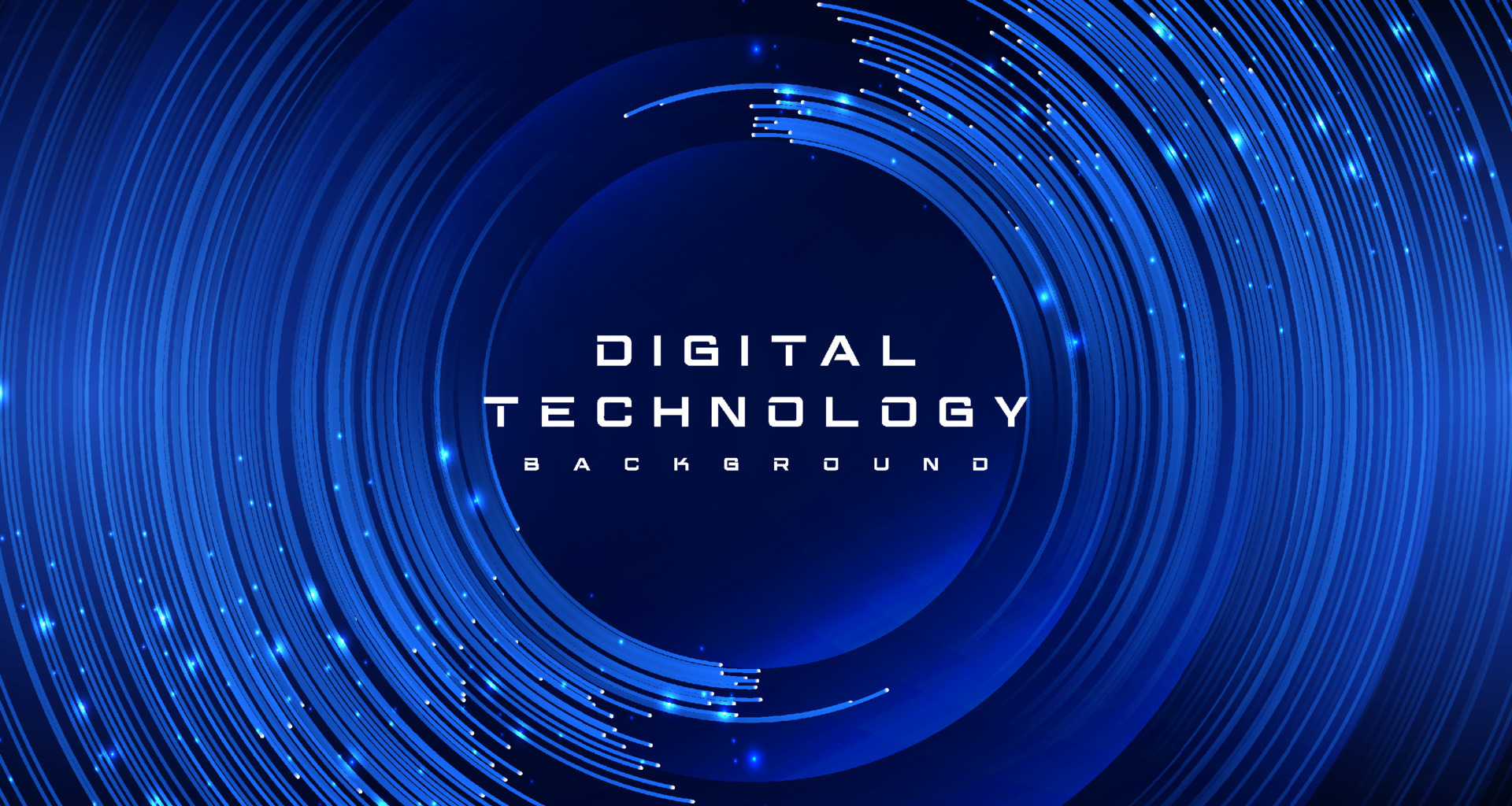 Digital Technology Worldwide Global Network Internet Speed Connection Blue Background Abstract