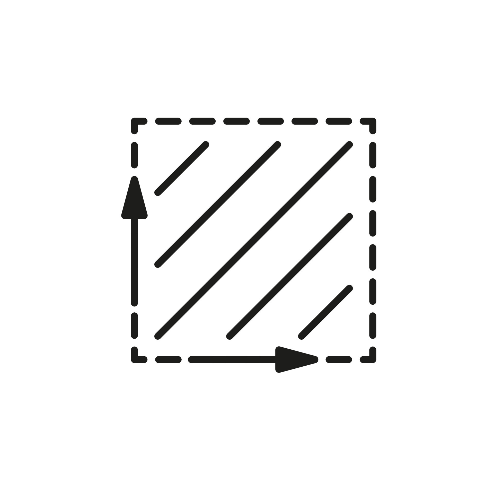 Square Meter, Size Surface M2 Icon. Measuring Area Dimension Sign