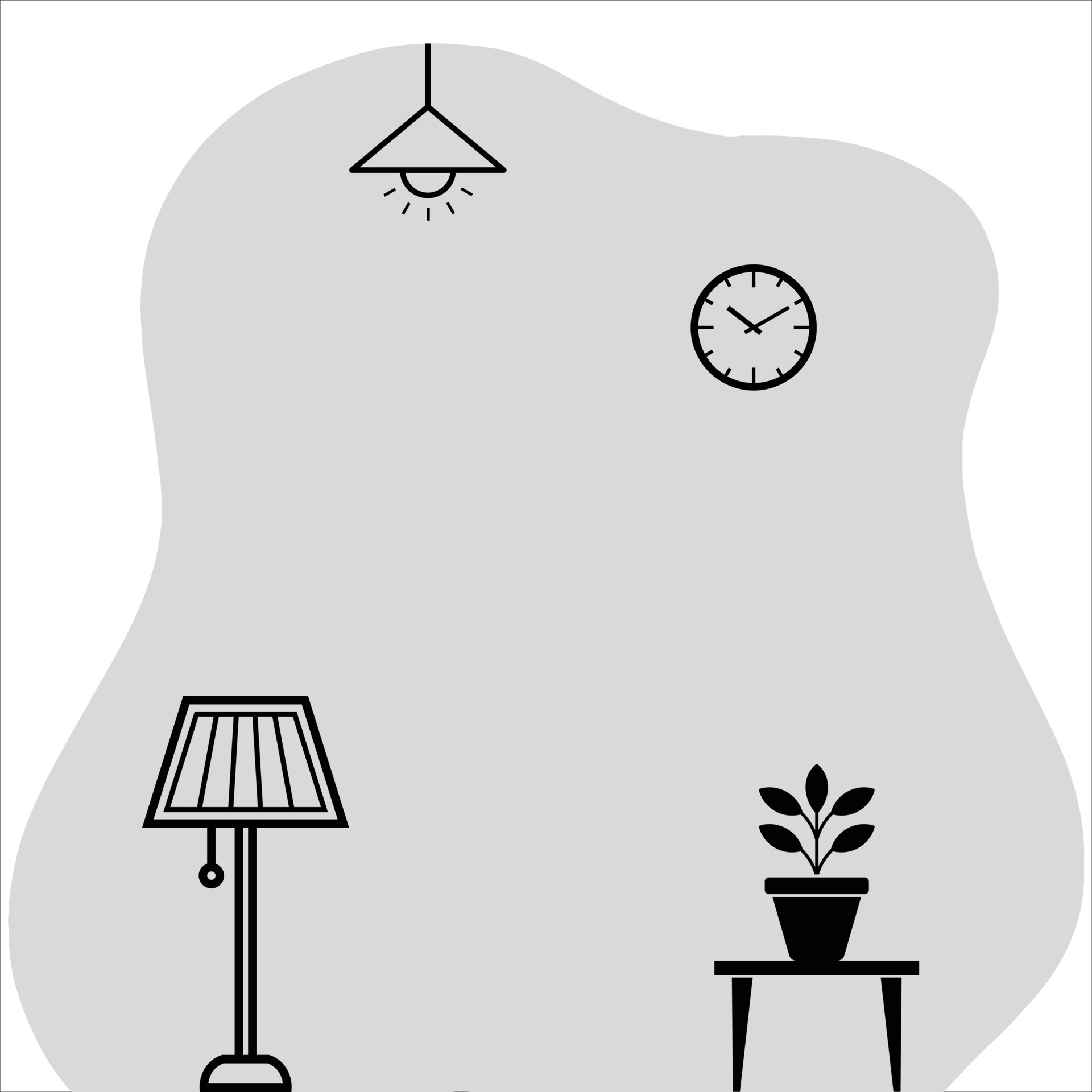 Living room setup 18903734 Vector Art at Vecteezy Living room setup 18903734 Vector Art at Vecteezy