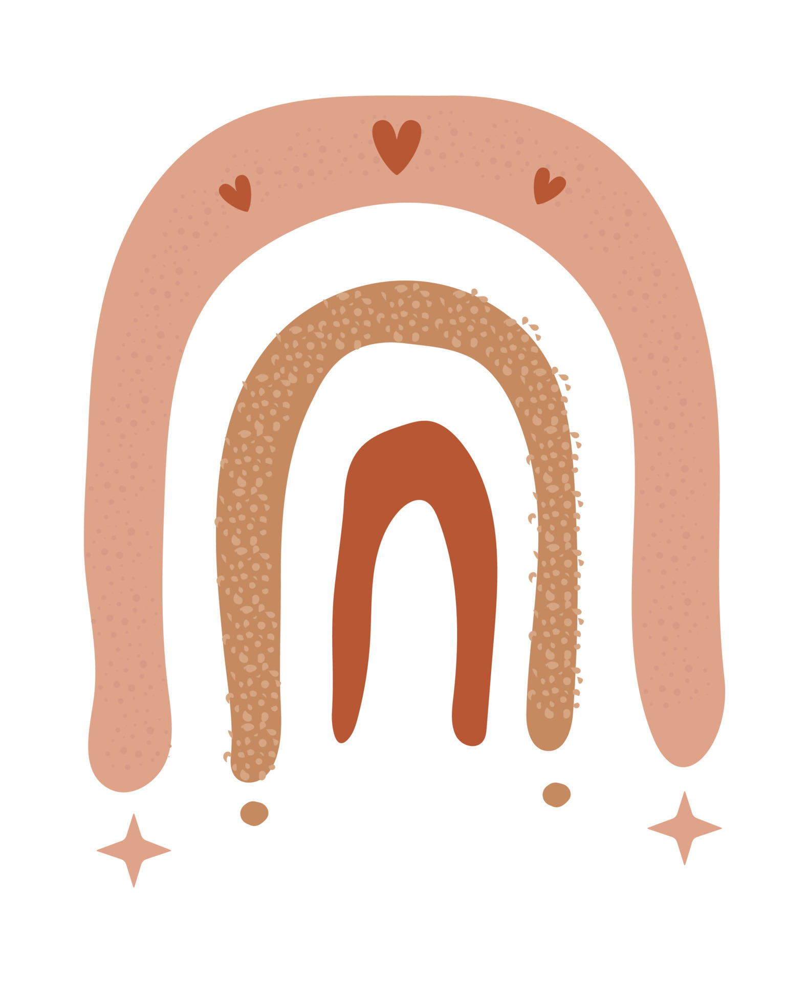 Boho rainbow, monochrome illustration 18908845 Vector Art at Vecteezy