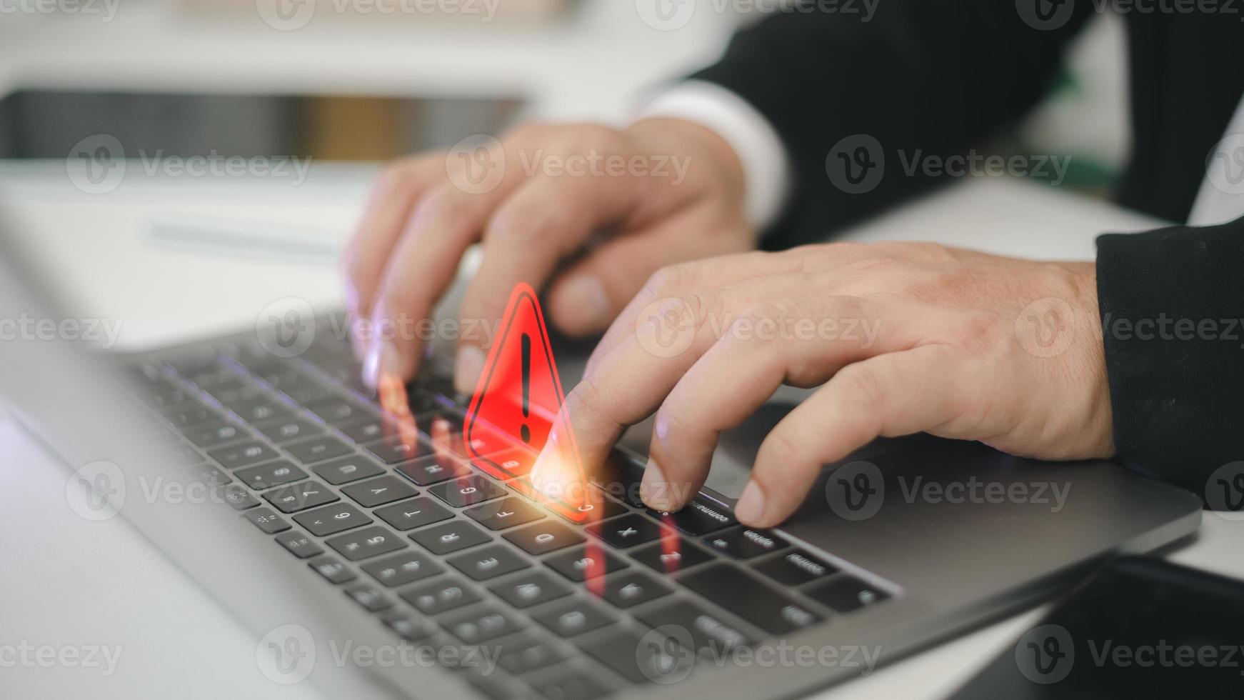 Computer Notification Error Maintenance Concept Programmer Or Developer Using A Computer