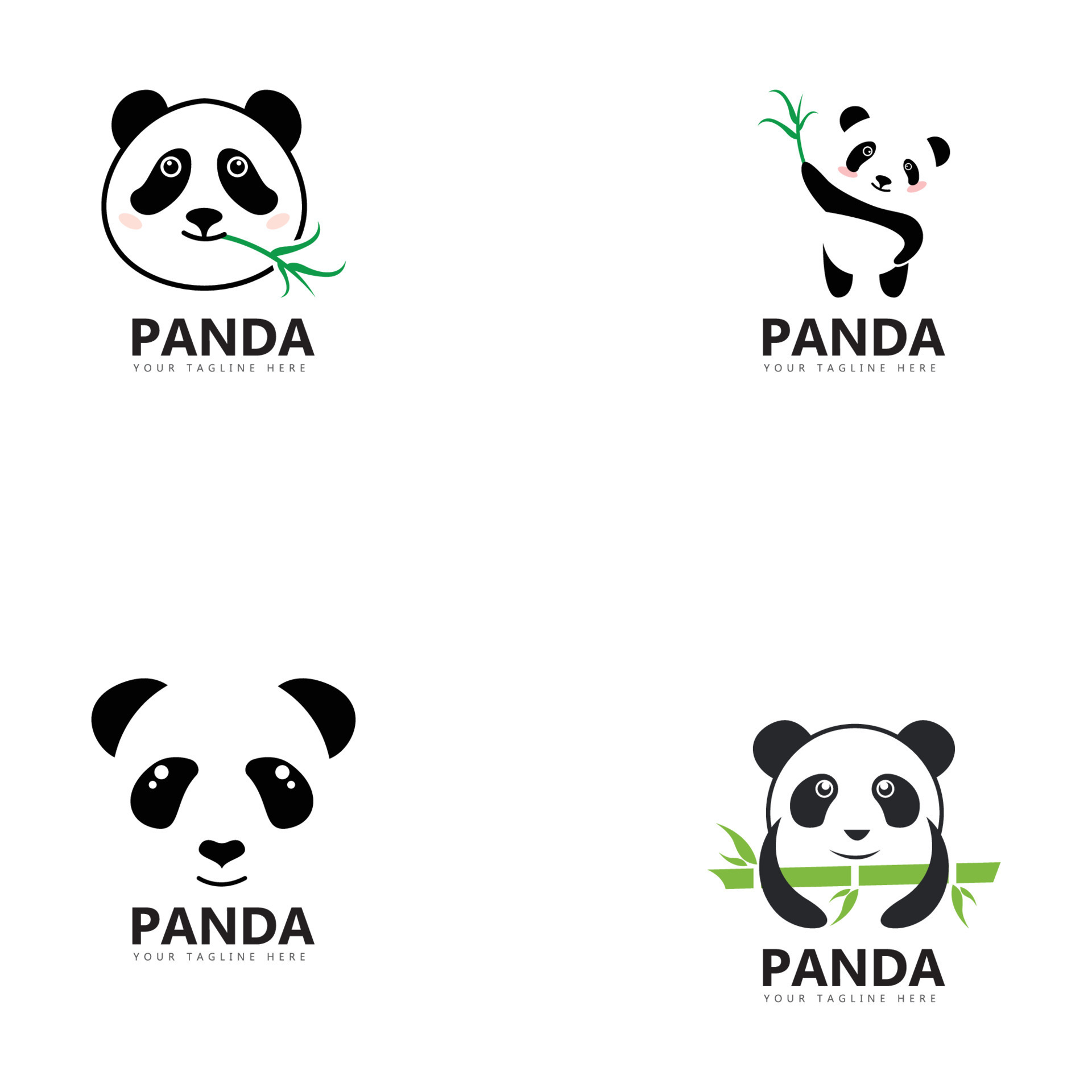 panda logo template vector illustration 18913821 Vector Art at Vecteezy
