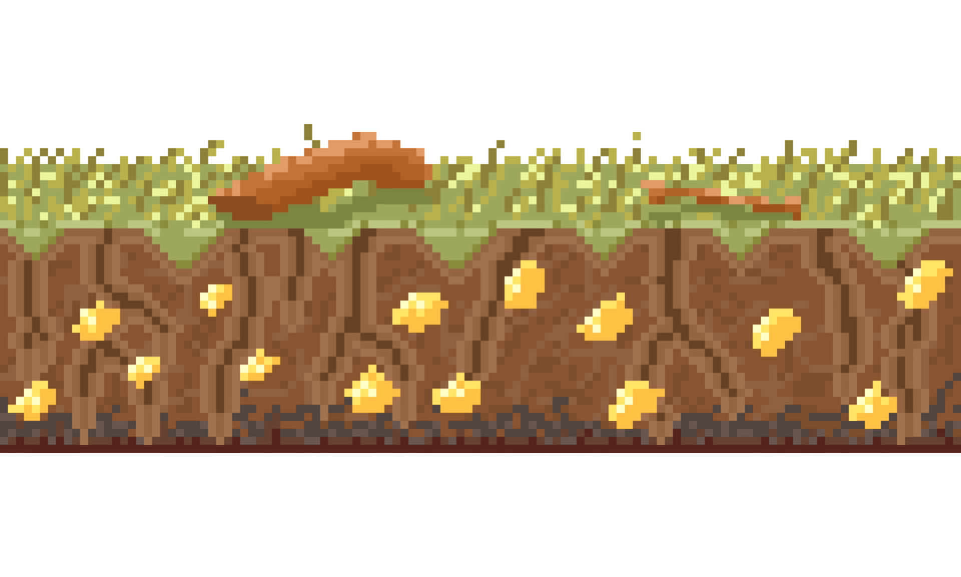 Premium vector pixel art wide ground and landscape for game assets and ... Premium vector pixel art wide ground and landscape for game assets and ...