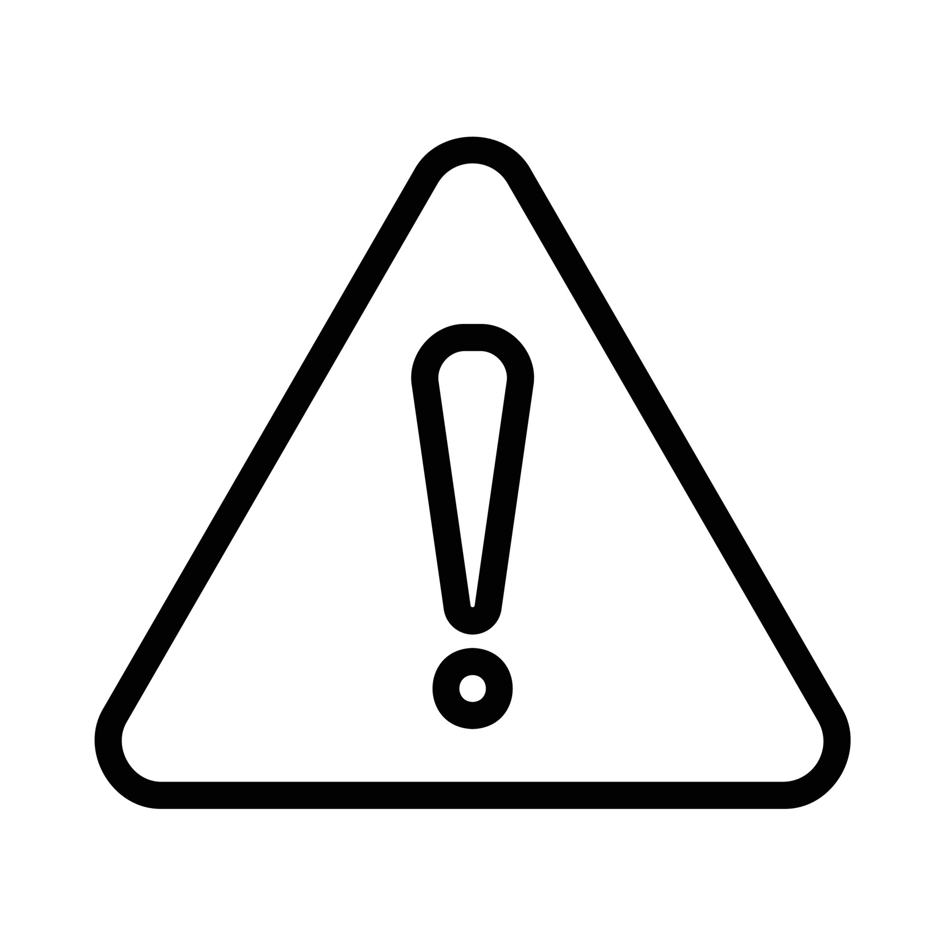 icono de advertencia de precaución, atención o peligro con triángulo y ... icono de advertencia de precaución, atención o peligro con triángulo y ...