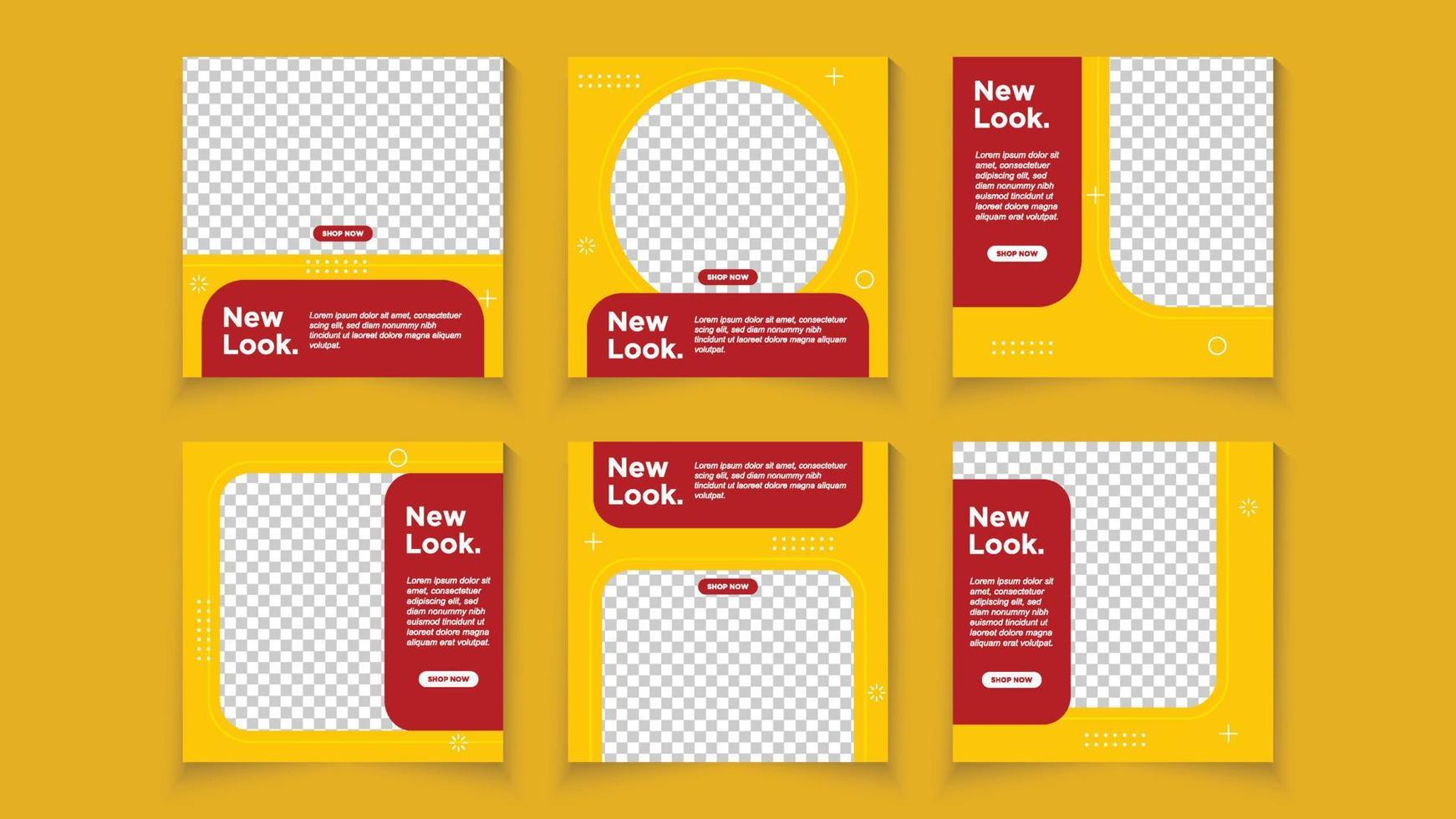 Set of Editable banner story template. Modern social media post bundle ... Set of Editable banner story template. Modern social media post bundle ...
