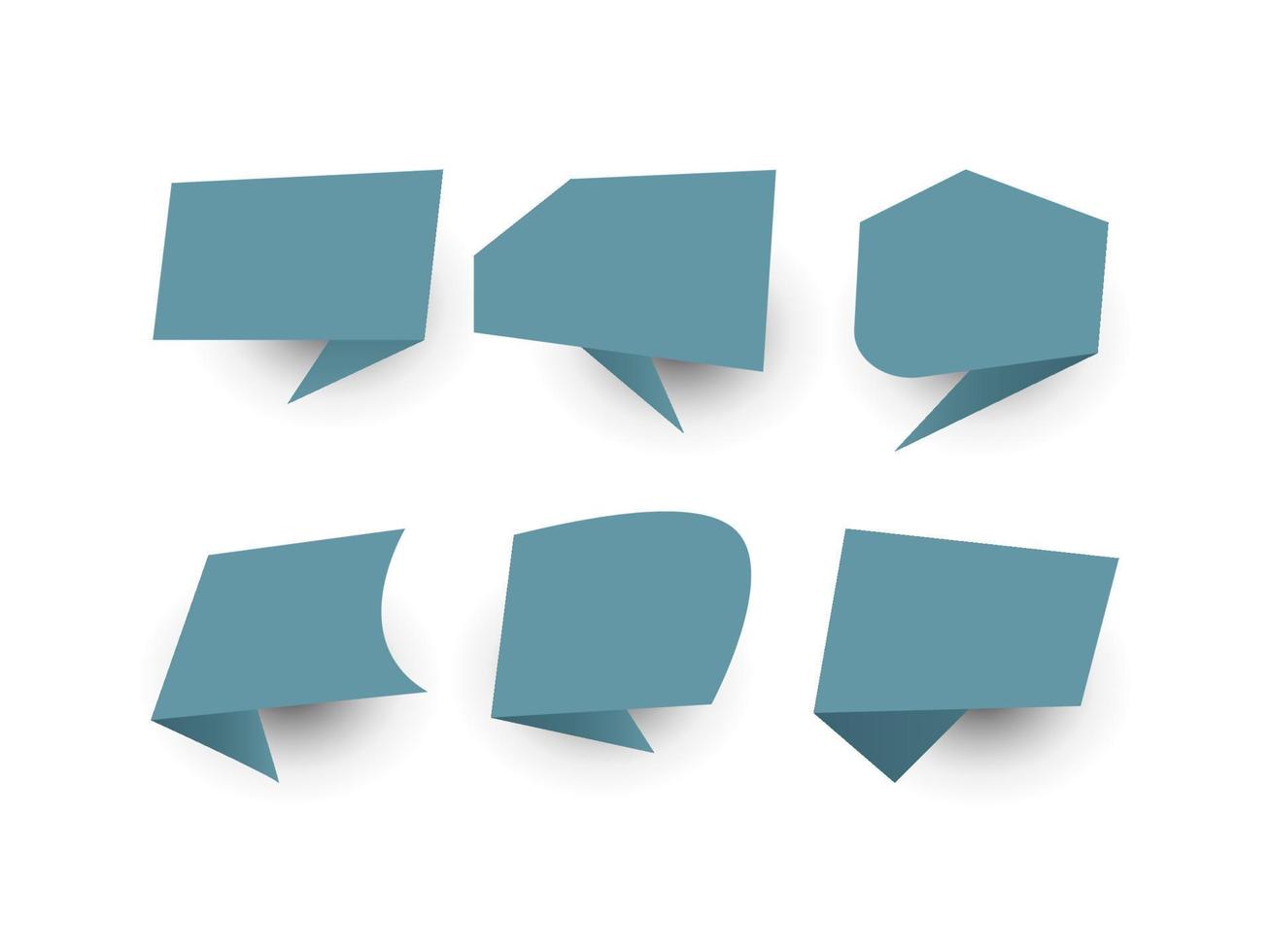 Set of speech bubble collection template design 18916789 Vector Art at ...