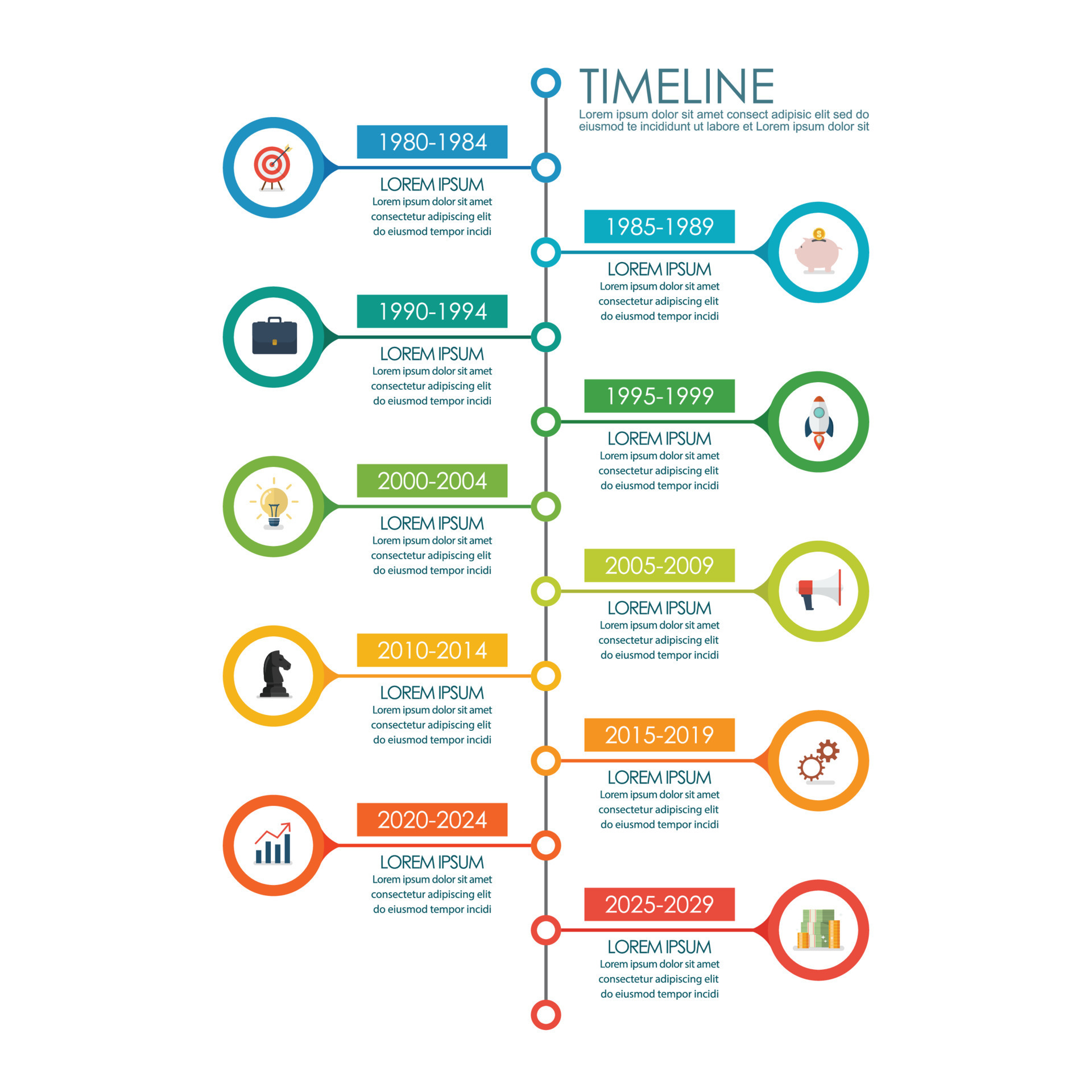 Timeline chart infographic 18918303 Vector Art at Vecteezy Timeline chart infographic 18918303 Vector Art at Vecteezy