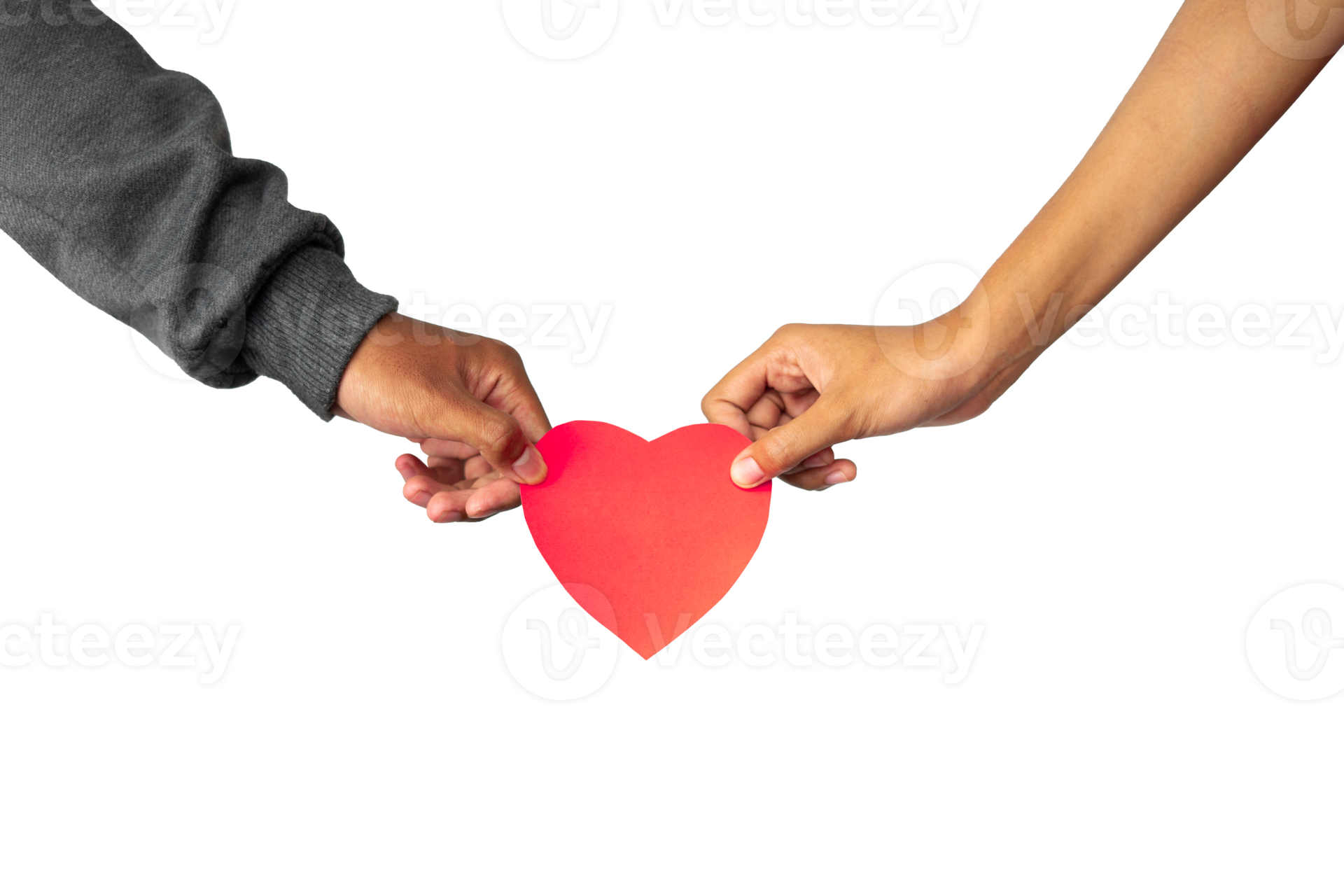 Two Hands Holding Heart Couple Holding Red Love Shape 18921424 Png