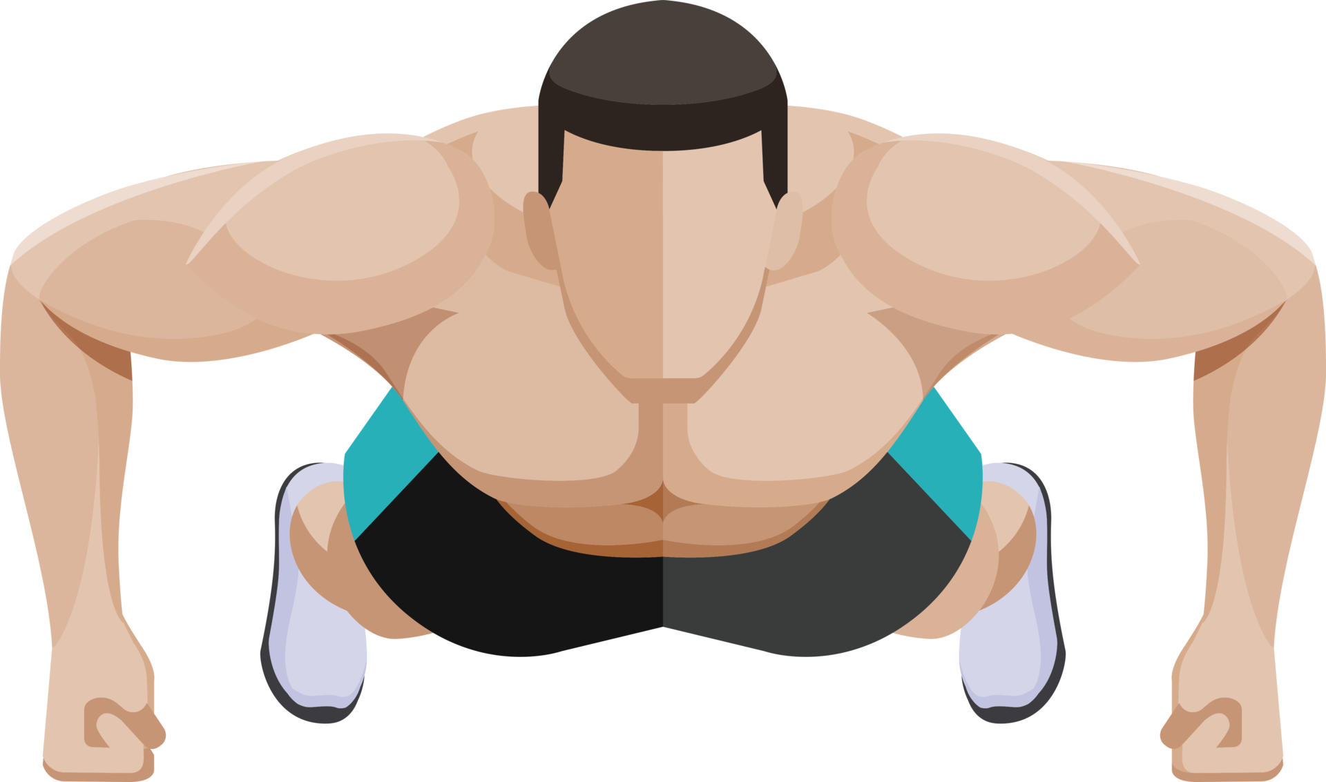 Weight Exercises People Flat Color 18923504 PNG weight-exercises-people-flat-color-18923504-png