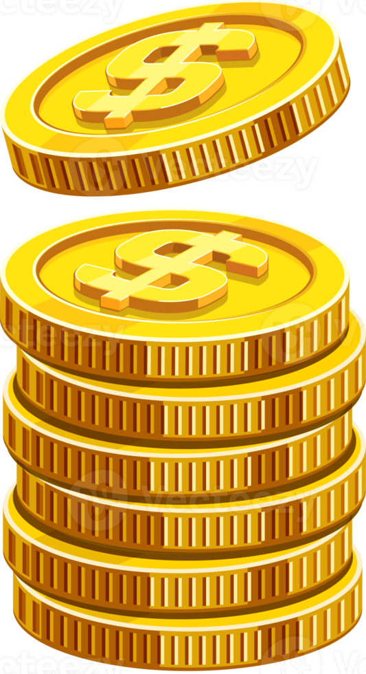 gold coins stack 18923573 PNG