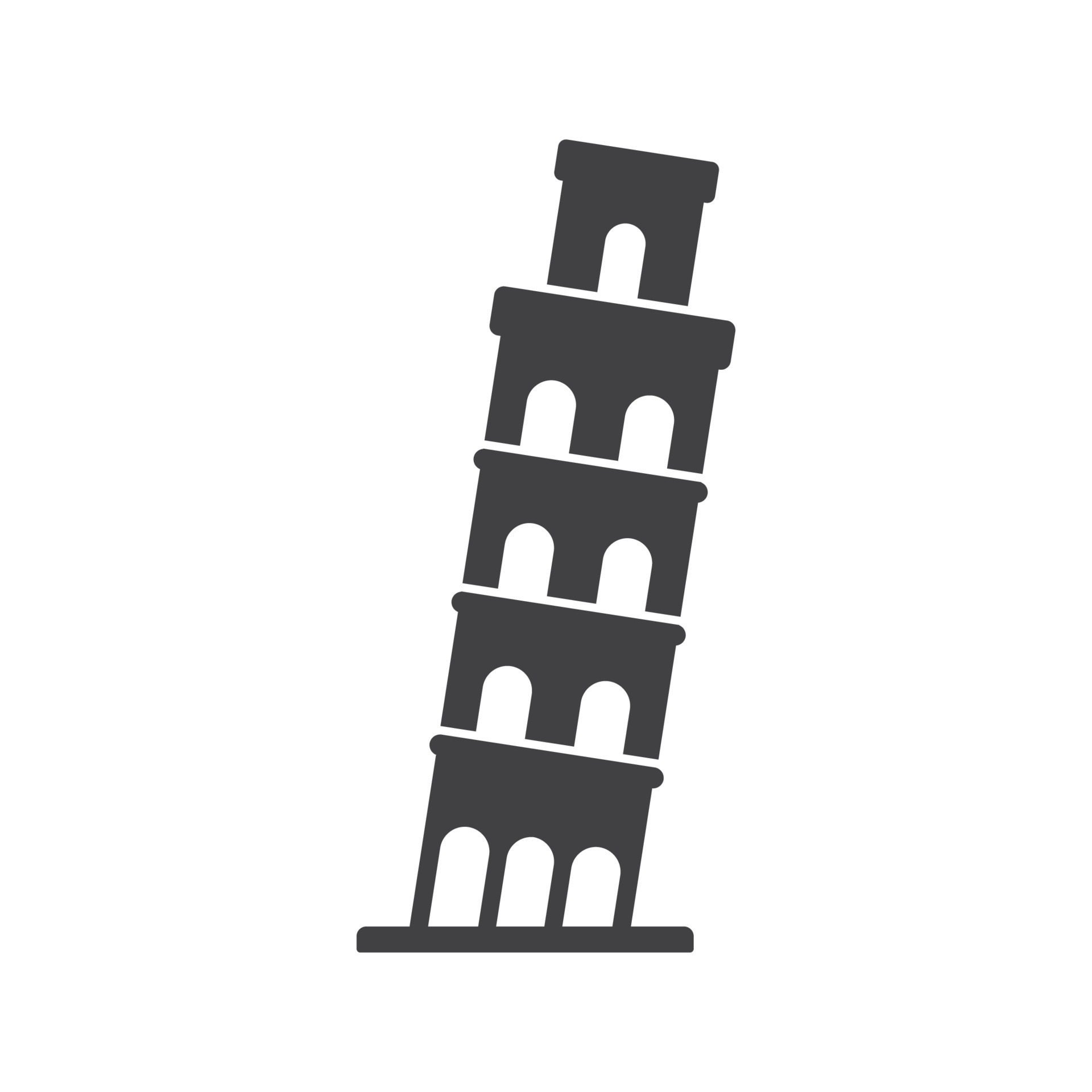 Pisa tower icon isolated flat design vector illustration. 18924397 ... Pisa tower icon isolated flat design vector illustration. 18924397 ...