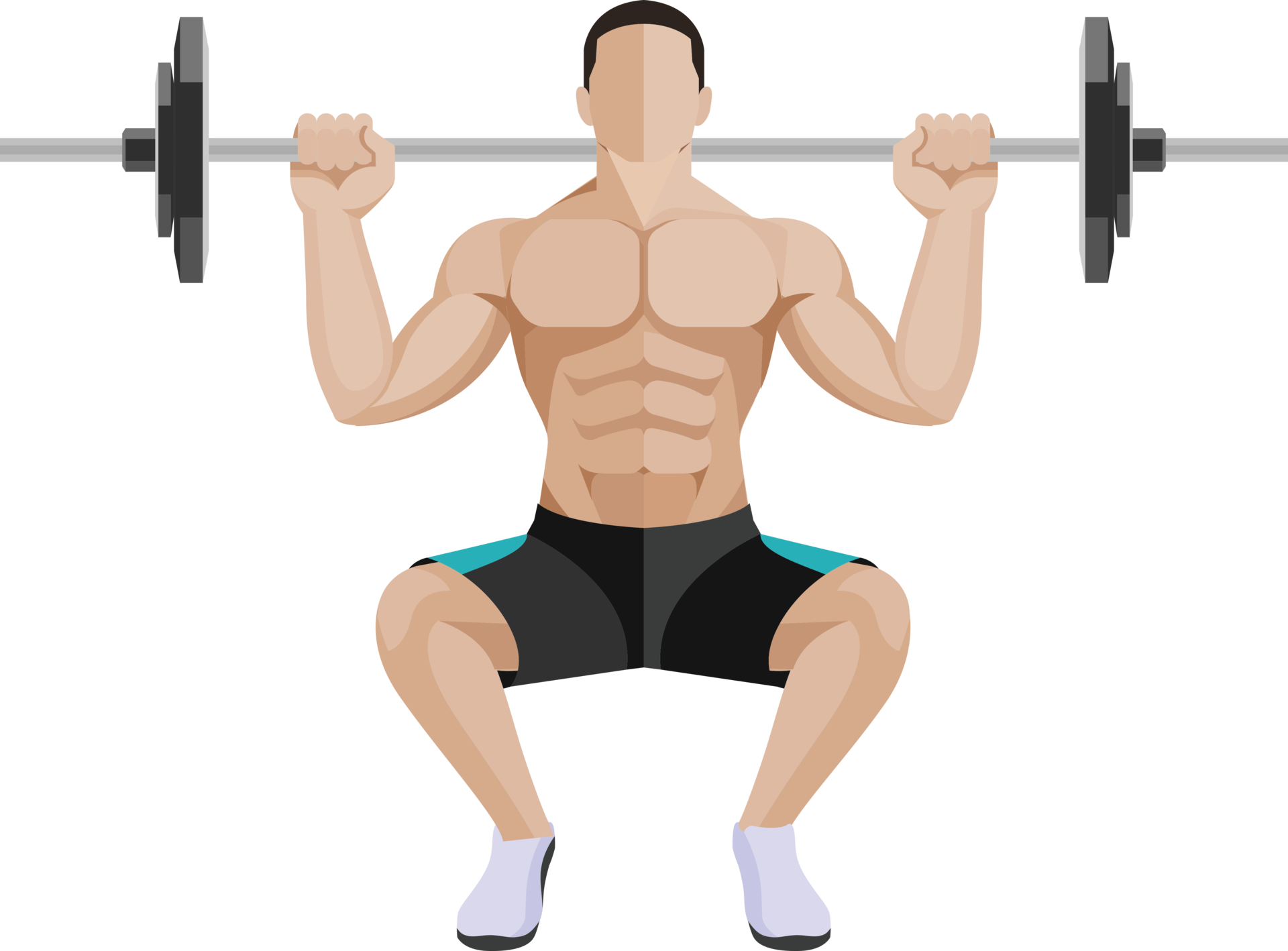 Weight Exercises People Flat Color 18925204 PNG weight-exercises-people-flat-color-18925204-png