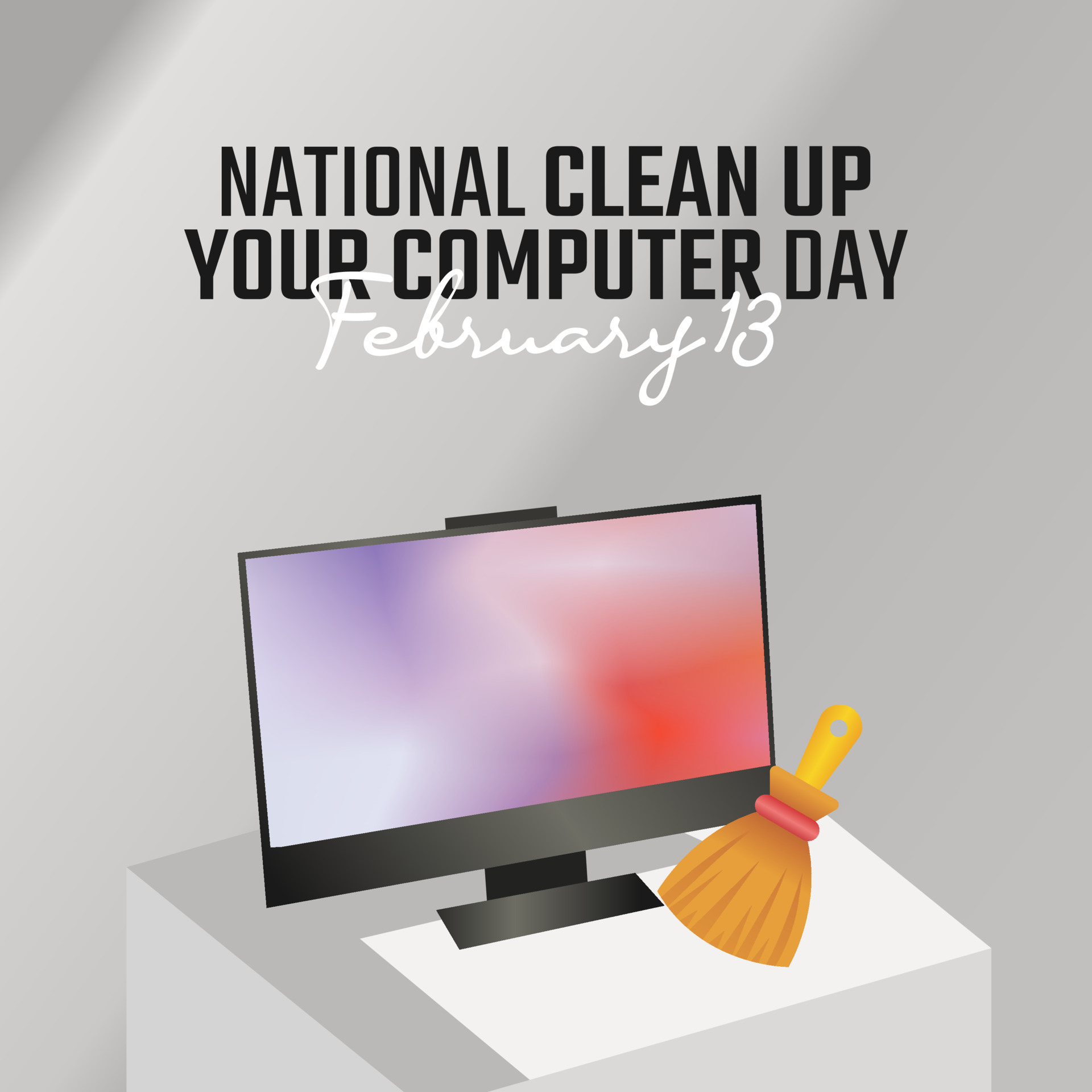 vector graphic of national clean up your computer day good for national ... vector graphic of national clean up your computer day good for national ...