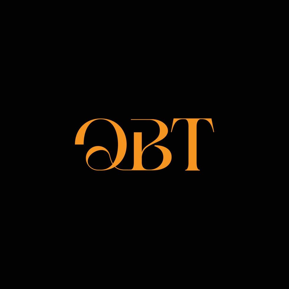 QBT Letter logo design, QBT vector logo, QBT with shape, QBT template with matching color, QBT ...