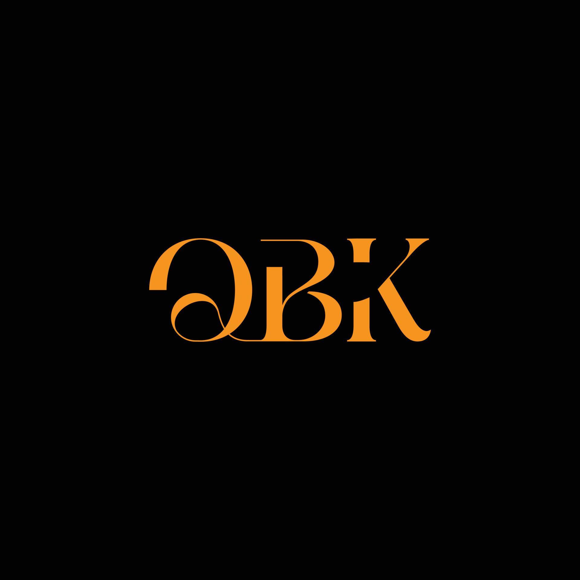 QBK Letter logo design, QBK vector logo, QBK with shape, QBK template with matching color, QBK ...