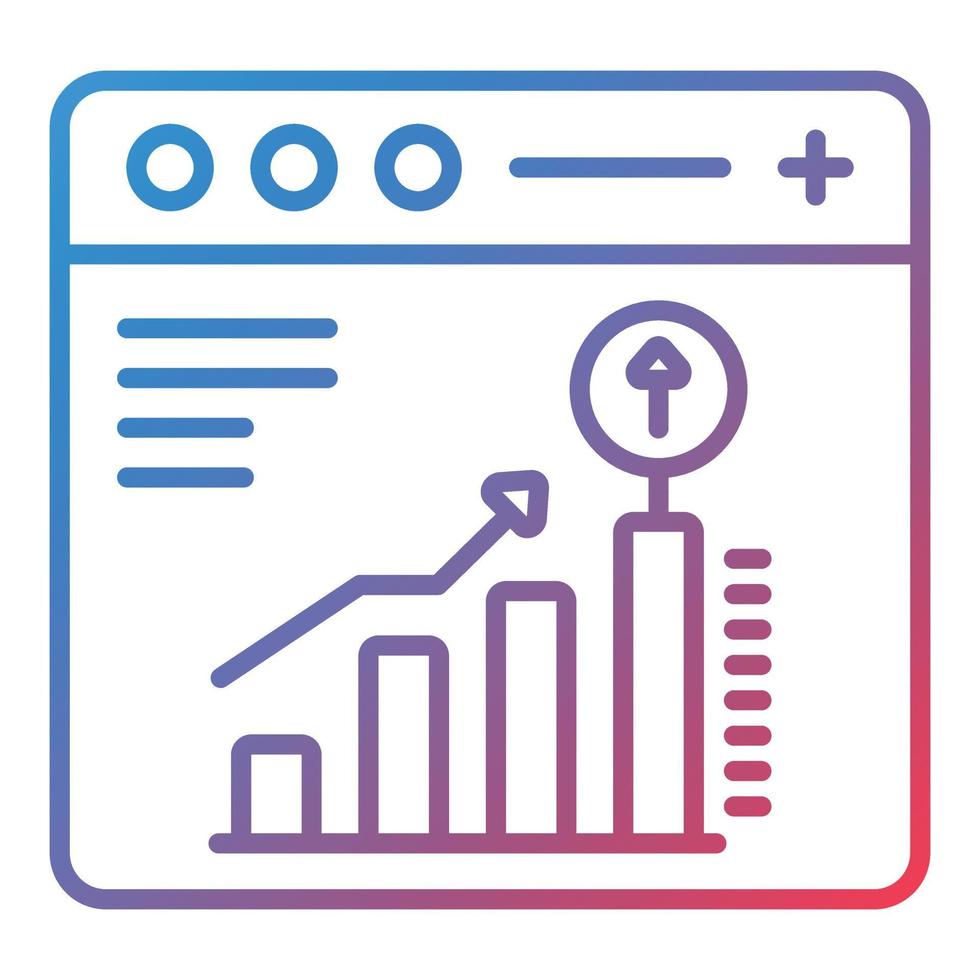 Web Optimization Line Gradient Icon 18929453 Vector Art at Vecteezy