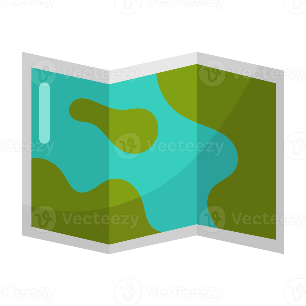 Cartoon Map icon. 18931116 PNG