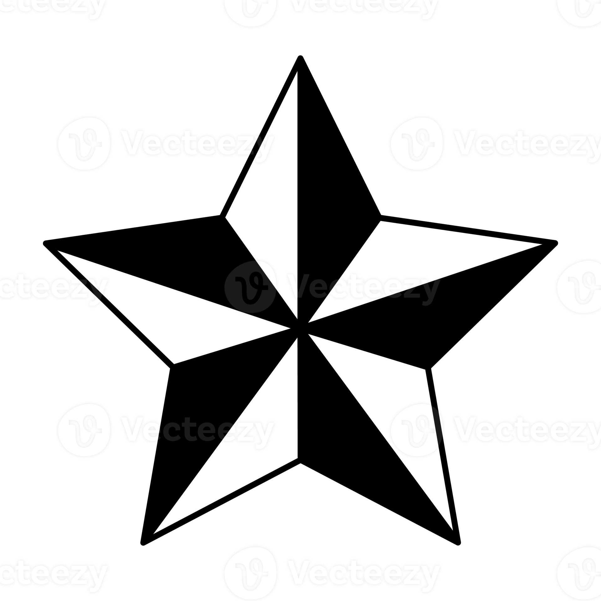 christmas star icon. 18931363 PNG