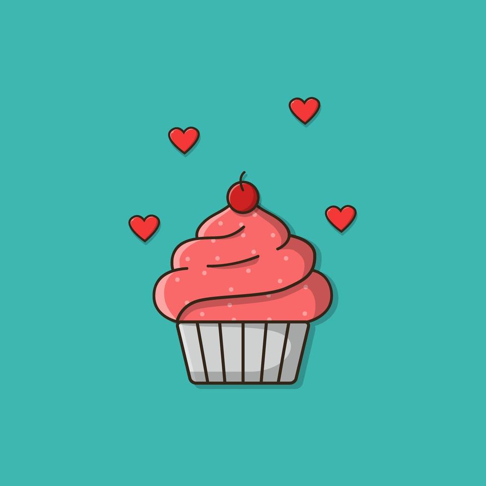 Cupcake Dessert Vector Icon Design 18939110 Vector Art At Vecteezy