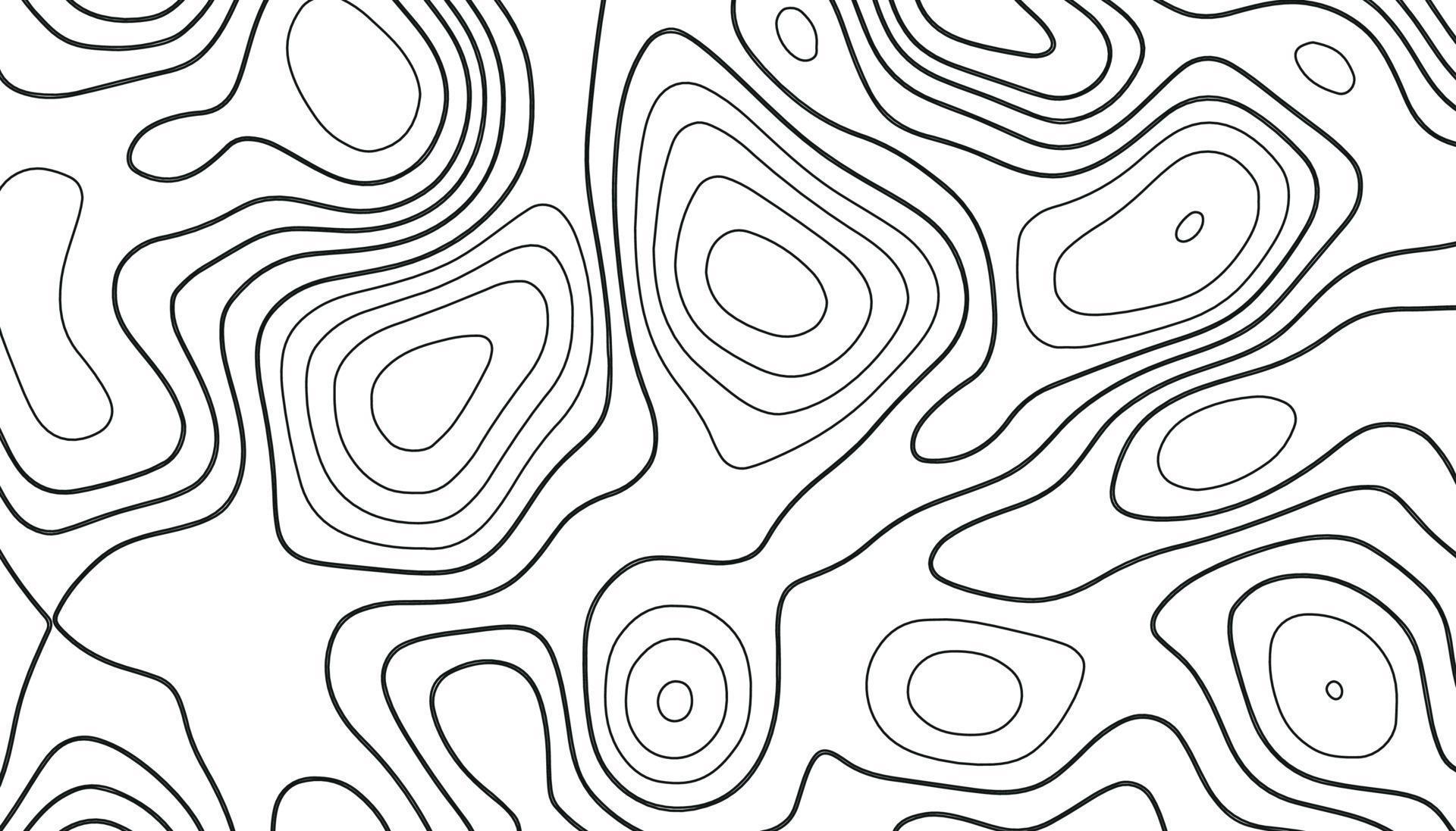 Topography Map Background Vector Geographic Contour Map Topographic
