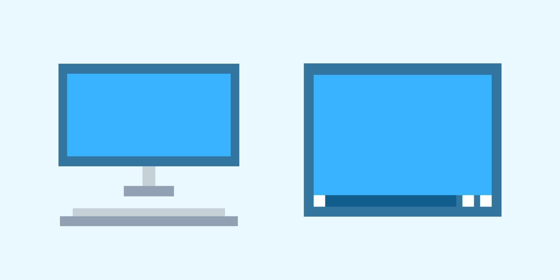 SIMPLE COMPUTER DESKTOP 18939579 Vector Art at Vecteezy