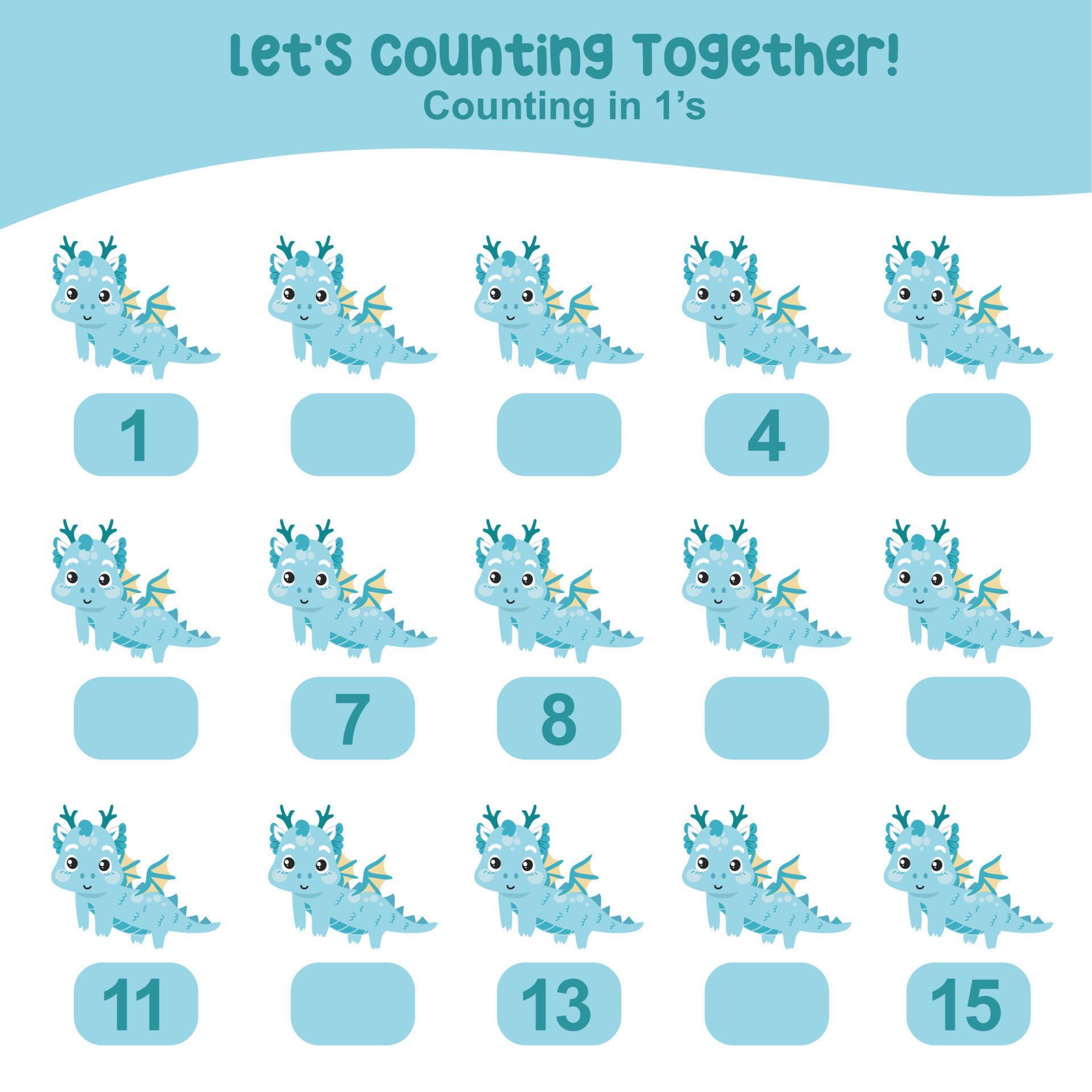 Mathematic counting worksheet. Math activity, count and write the ...
