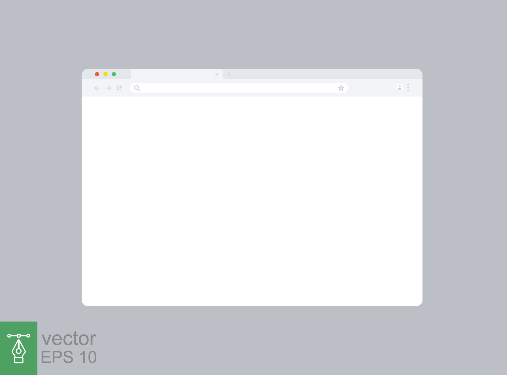 Browser mockup for website. Empty browser window in flat style. Vector ... Browser mockup for website. Empty browser window in flat style. Vector ...