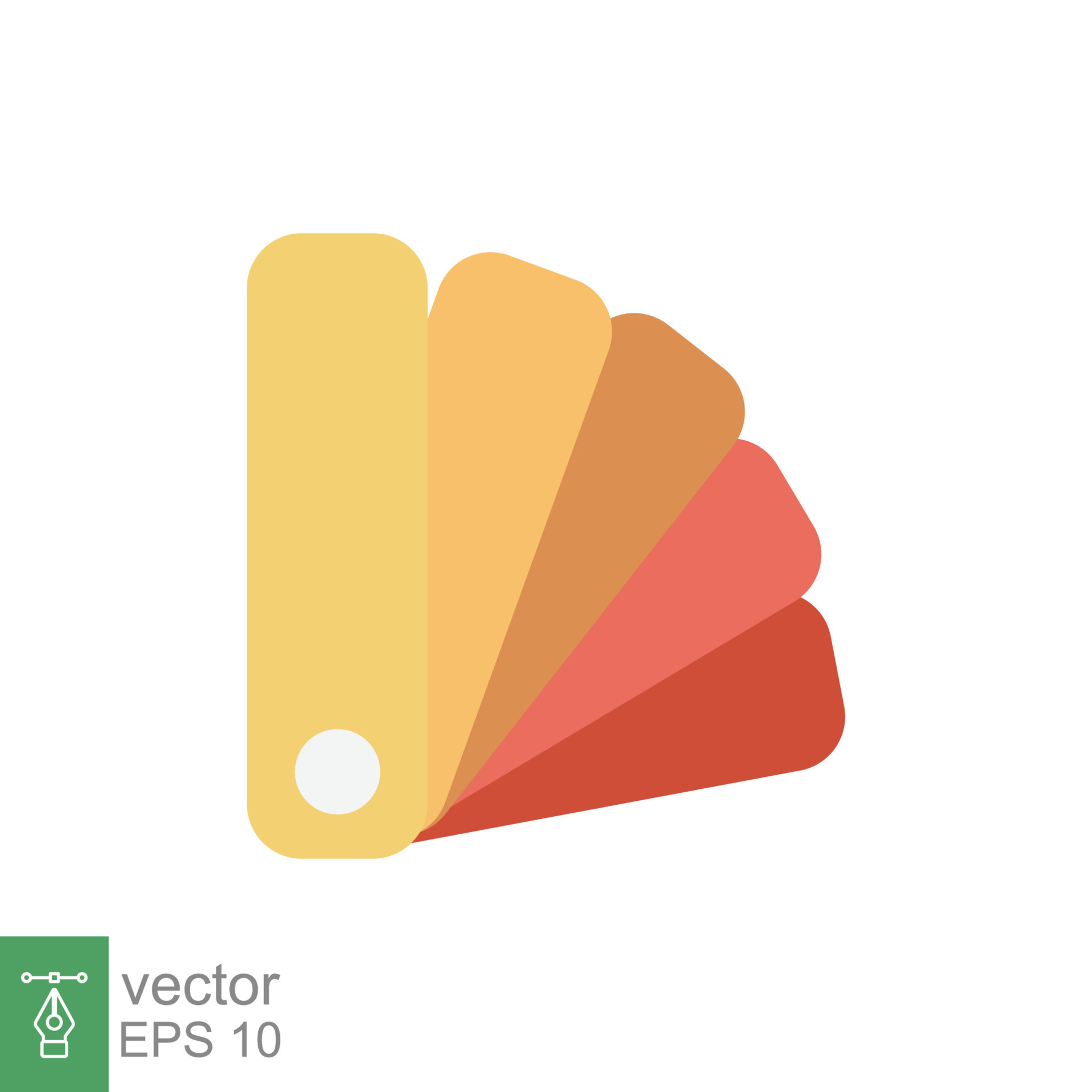 Color palette icon. Simple flat style for web, mobile, ui design. Book, multicolor, art ...