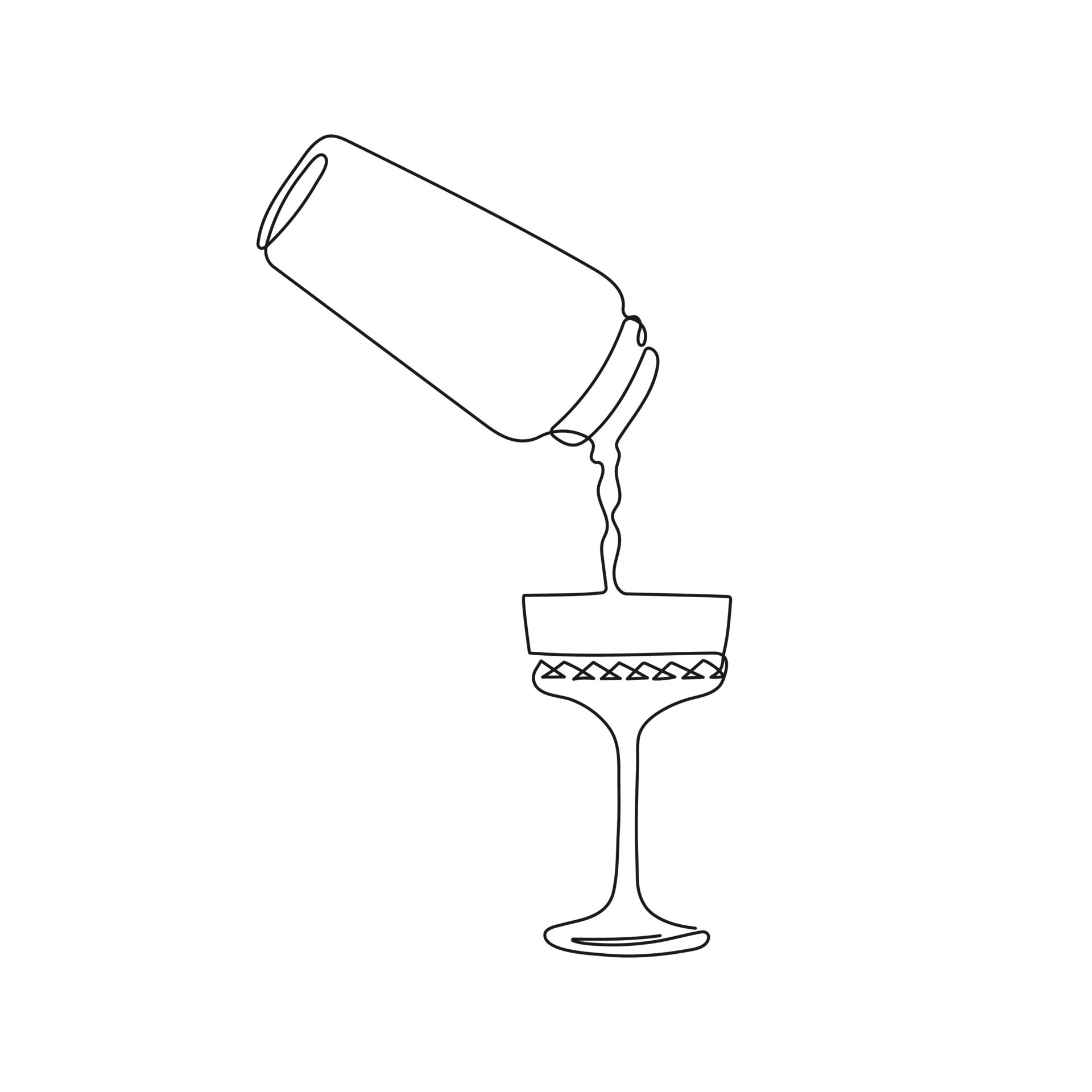 Cocktail Shaker Drawing Cocktail Shaker Drawing