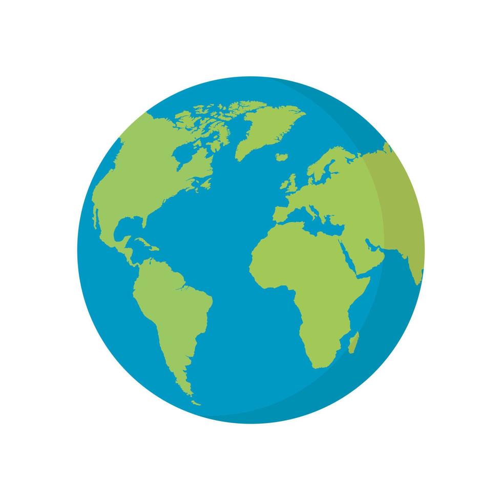 Flat planet Earth 18970319 Vector Art at Vecteezy