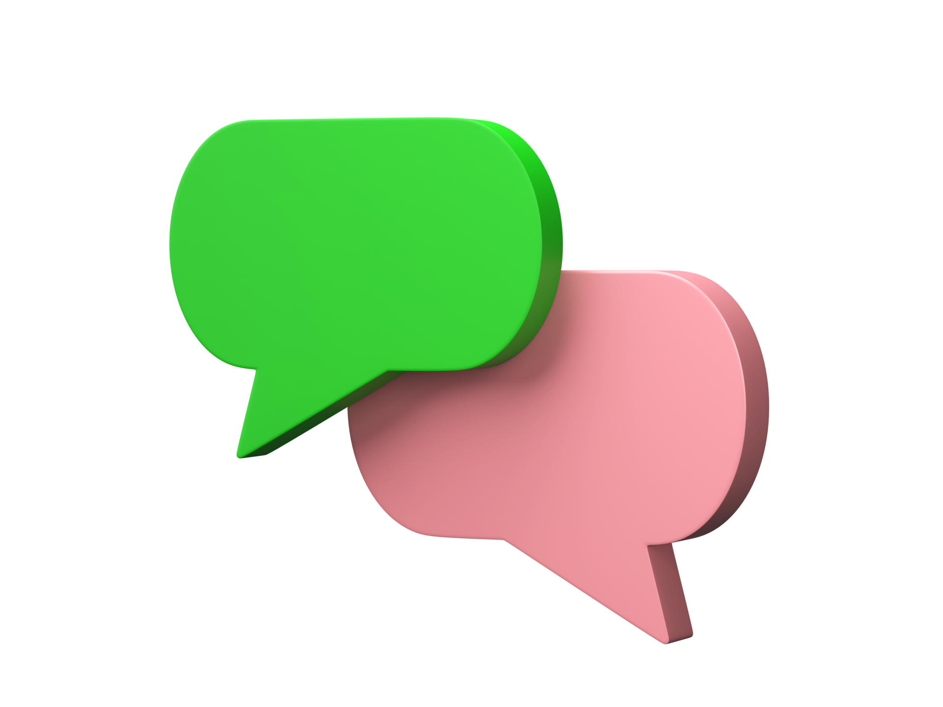 3D Speech bubble isolated on transparent background PNG file format ...