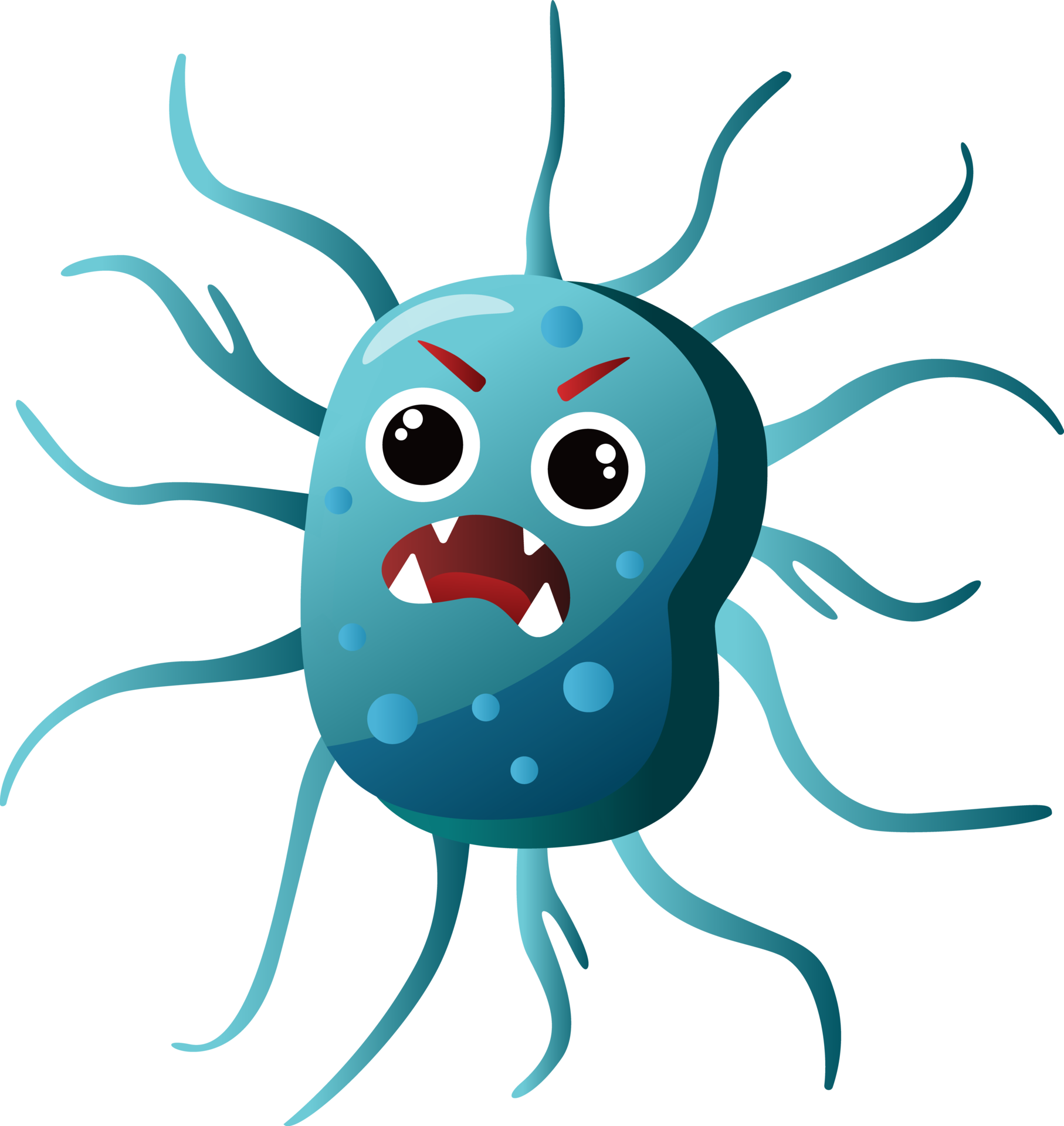 Virus and Bacteria . Cute cartoon character . 18972017 PNG Virus and Bacteria . Cute cartoon character . 18972017 PNG