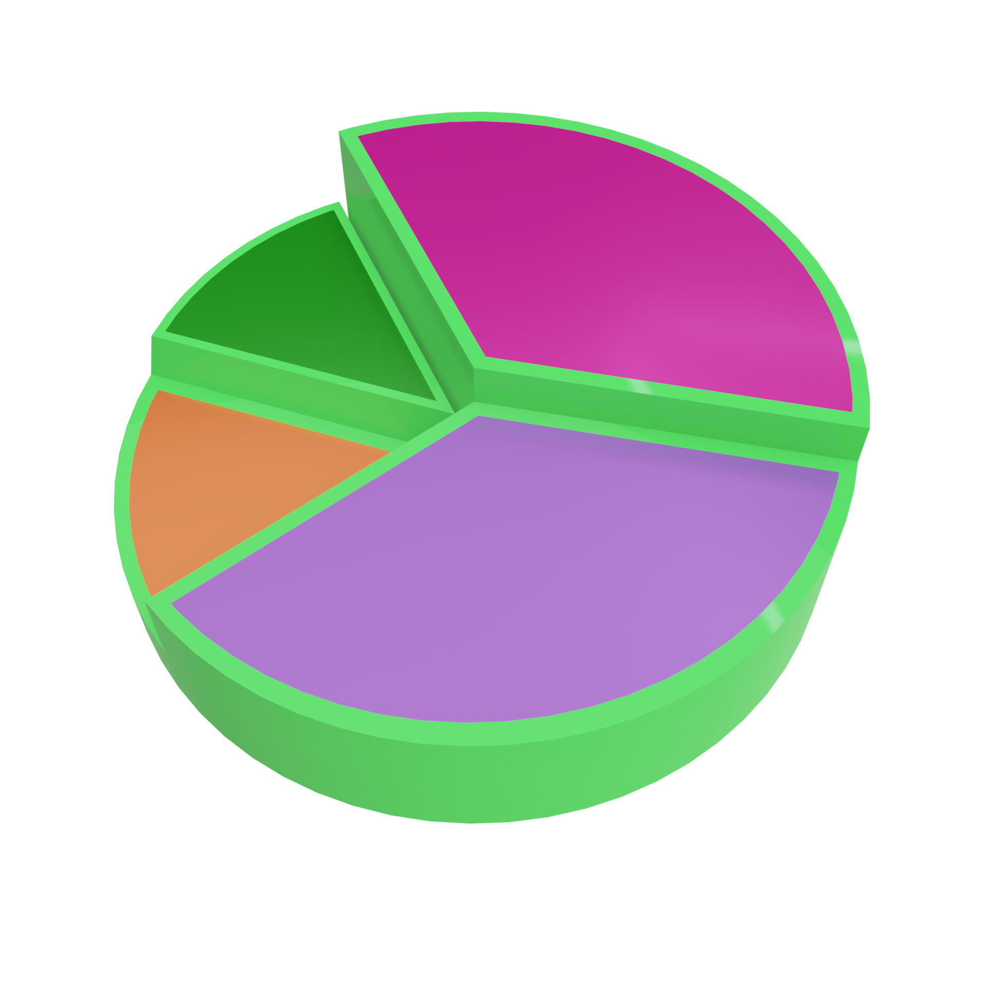 3D Pie chart icon with transparent background, perfect for template ...