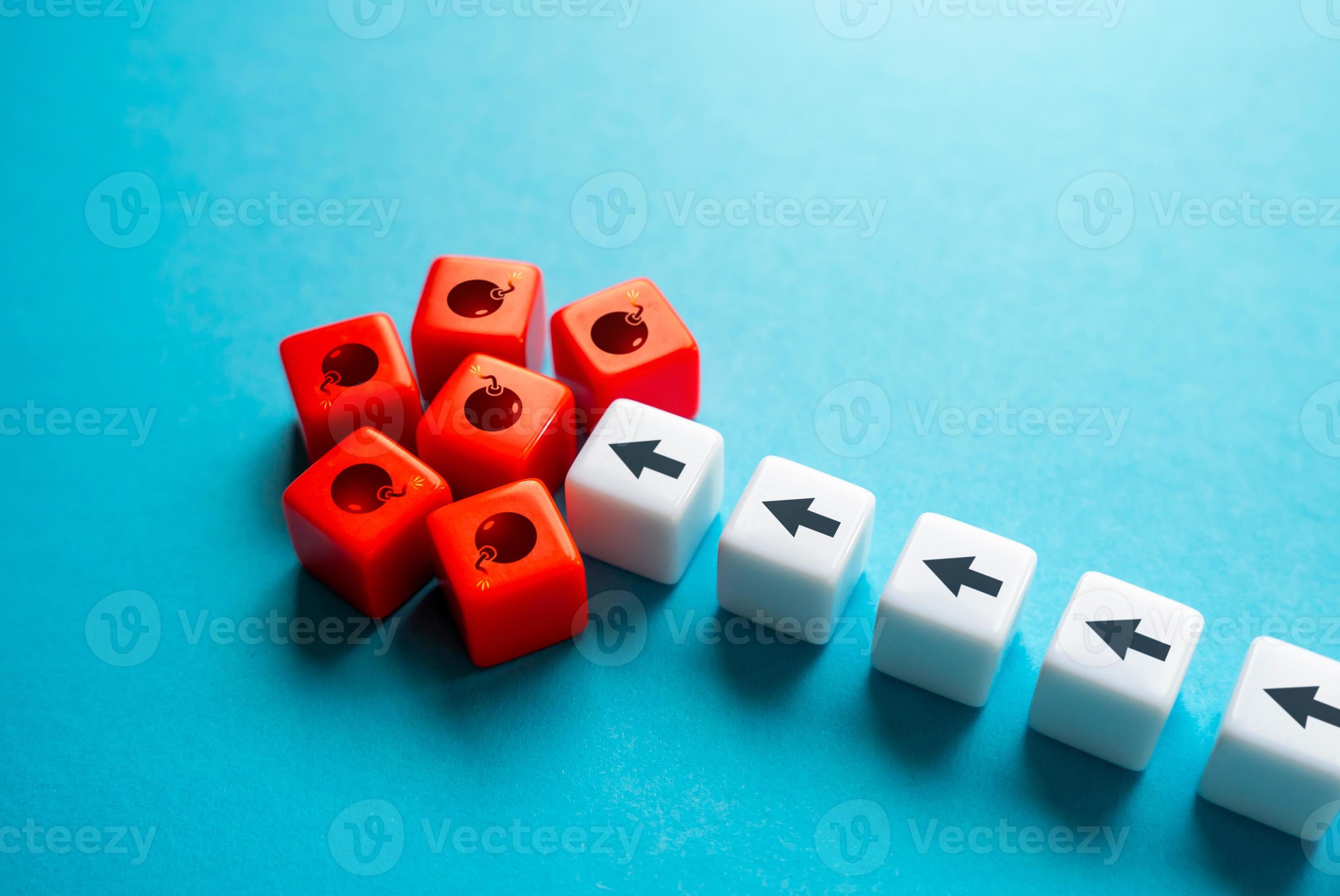 Go to disaster. Go to the direction of failure. Danger threat. It is impossible to move forward ...