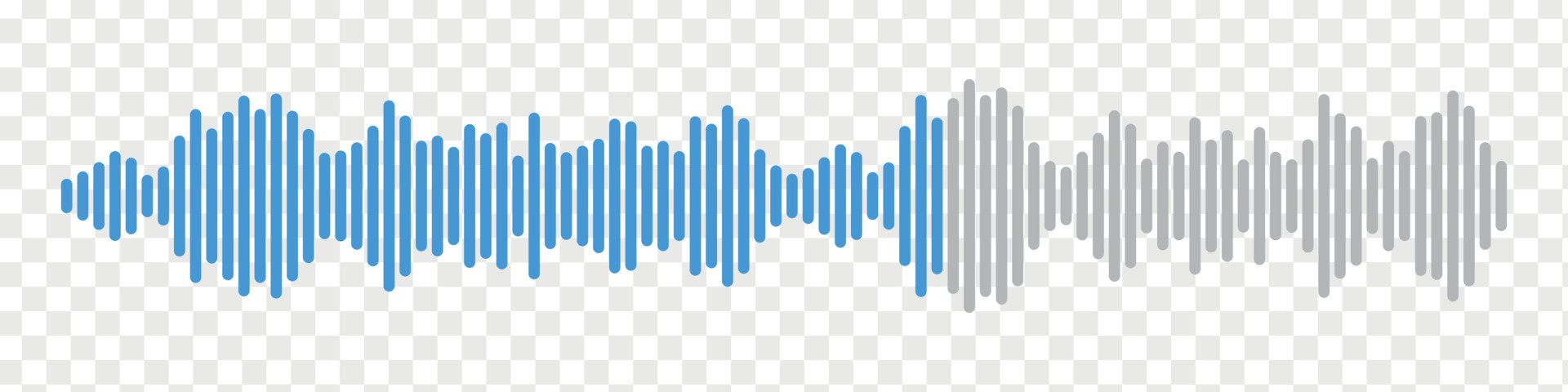 Sound wave or voice message icon. Music waveform, track radio play ...