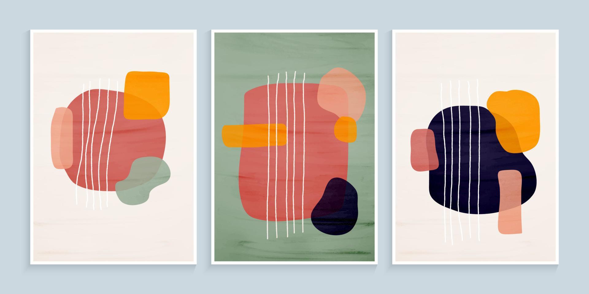 Abstract minimalist vector wall art background 18975944 Vector Art at ...