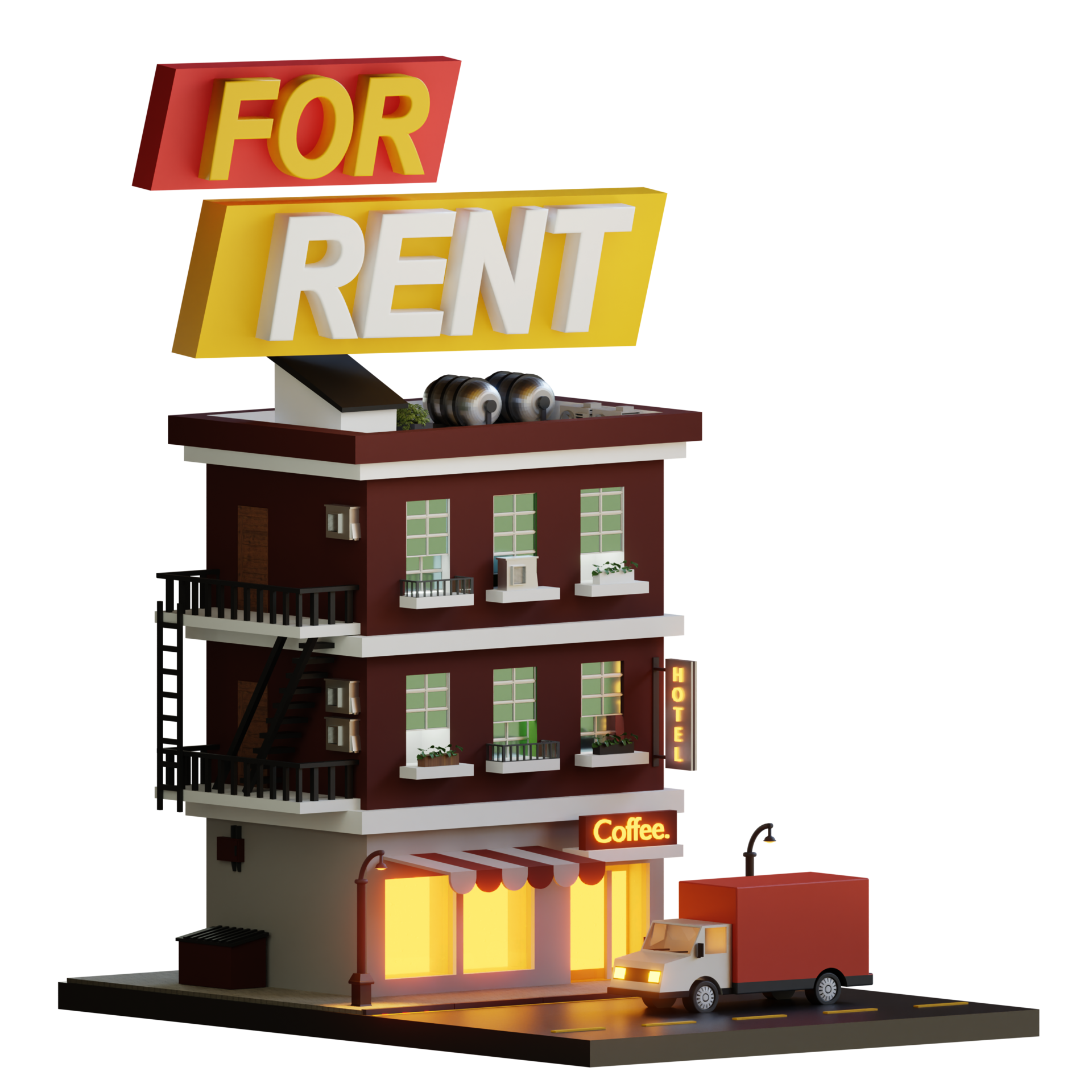 3d apartment and shop for rent icon 18978864 PNG 3d apartment and shop for rent icon 18978864 PNG