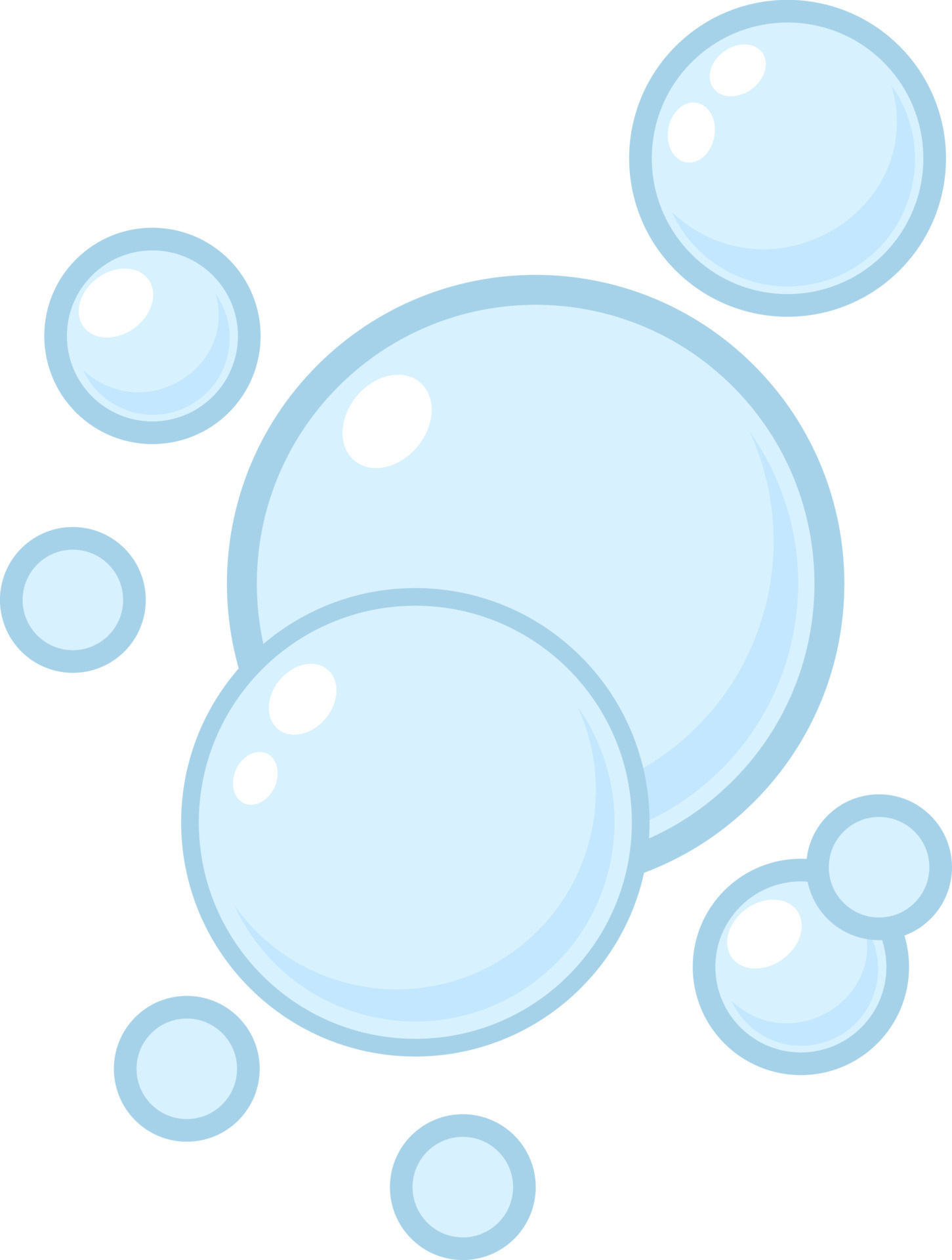 Blue flat air bubbles. Soap bubbles, outline water boiling icons, foam ... Blue flat air bubbles. Soap bubbles, outline water boiling icons, foam ...