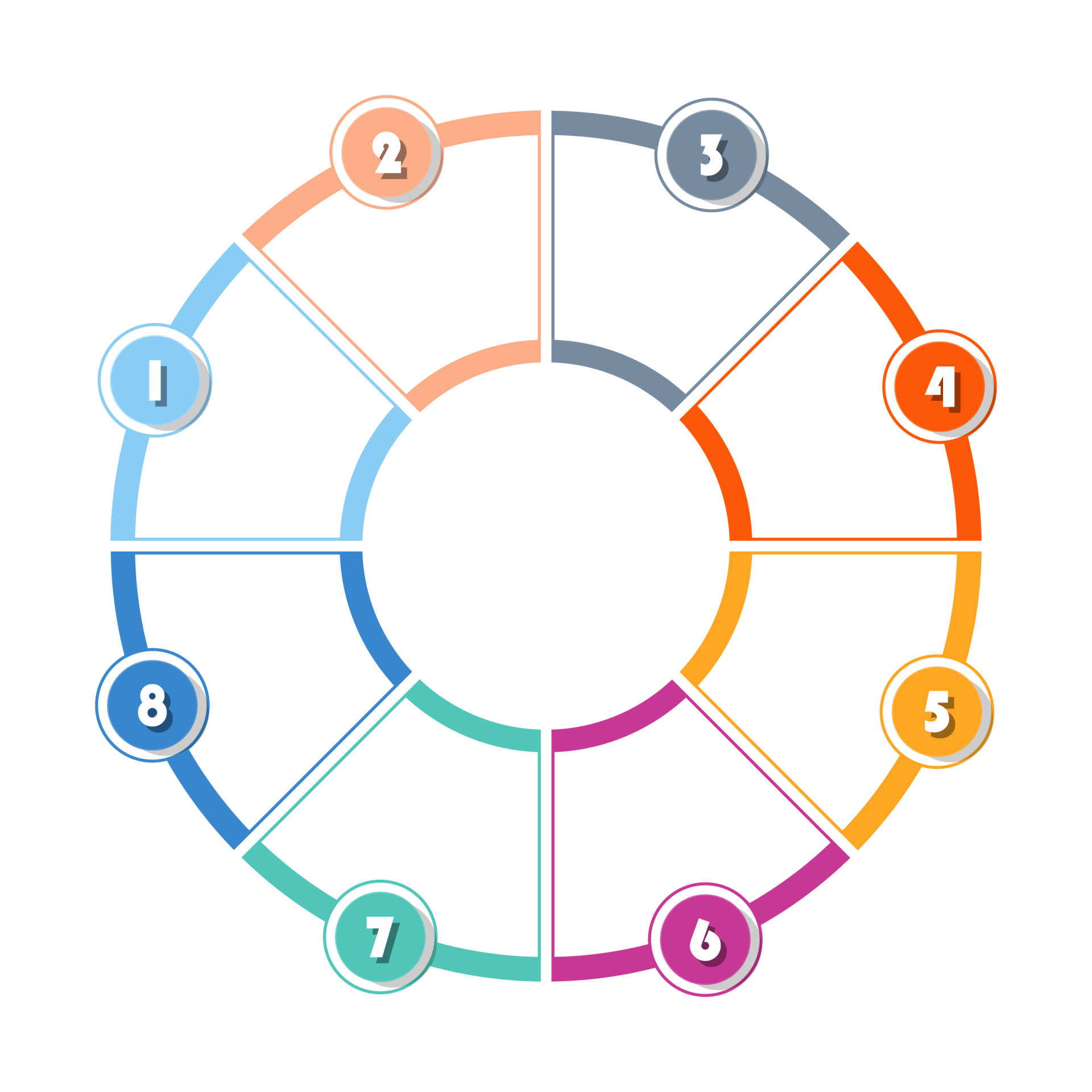 Infographic with 8 steps, process or options. 18982172 PNG Infographic with 8 steps, process or options. 18982172 PNG
