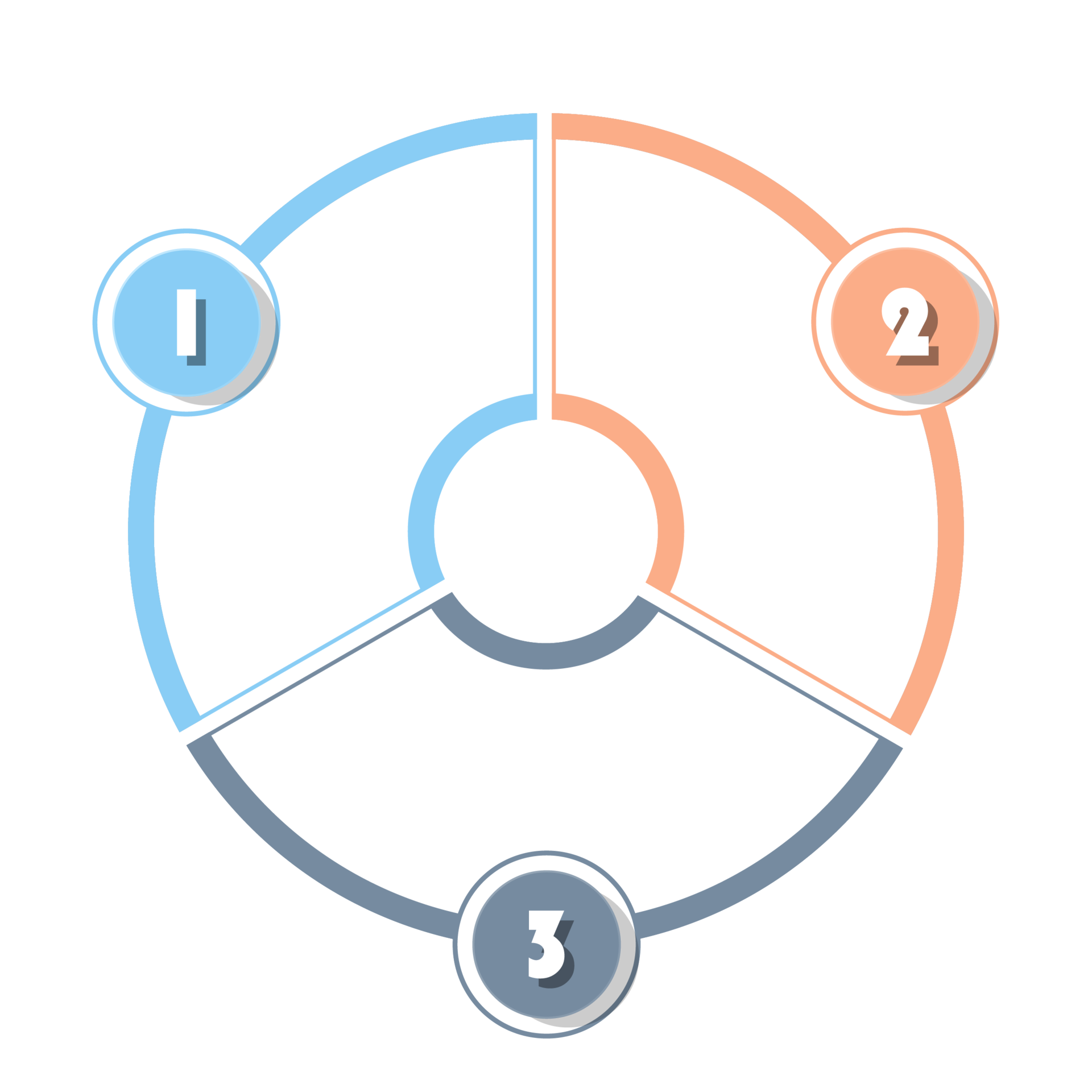 Infographic With 3 Steps Process Or Options 18982345 Png