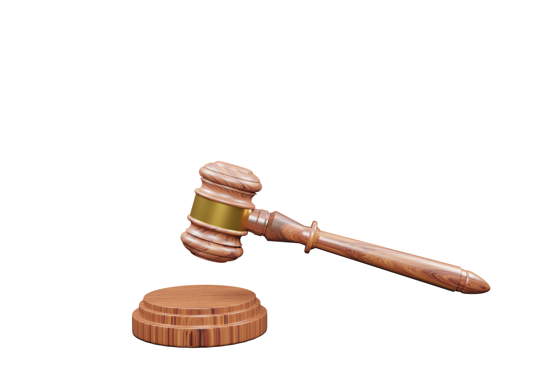 Judge gavel isolated 3D render 18982388 PNG Judge gavel isolated 3D render 18982388 PNG