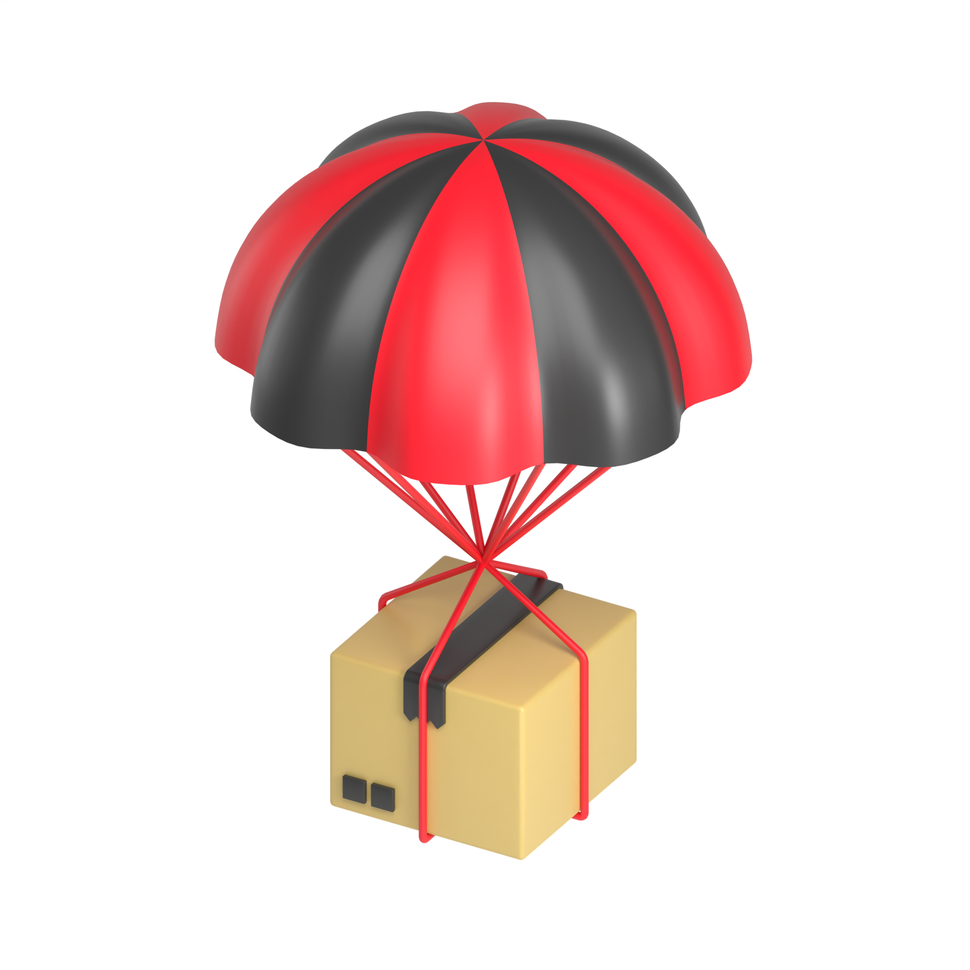 red and black airdrop delivery 3d illustration 18982679 PNG red and black airdrop delivery 3d illustration 18982679 PNG
