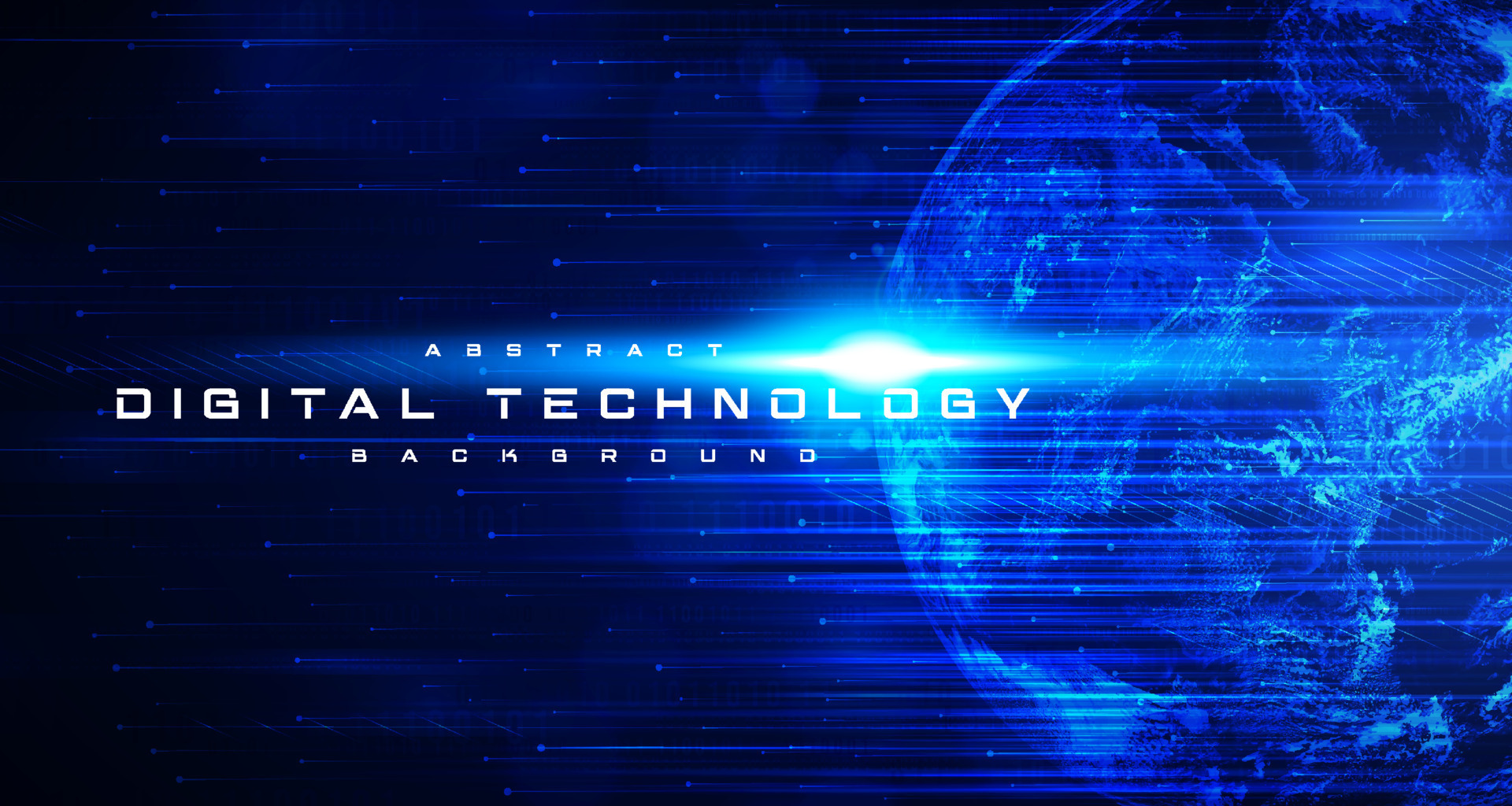 Digital Technology Worldwide Global Network Internet Connection Blue
