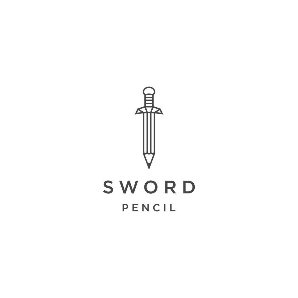 Sword pen logo design template flat vector 18986689 Vector Art at Vecteezy Sword pen logo design template flat vector 18986689 Vector Art at Vecteezy