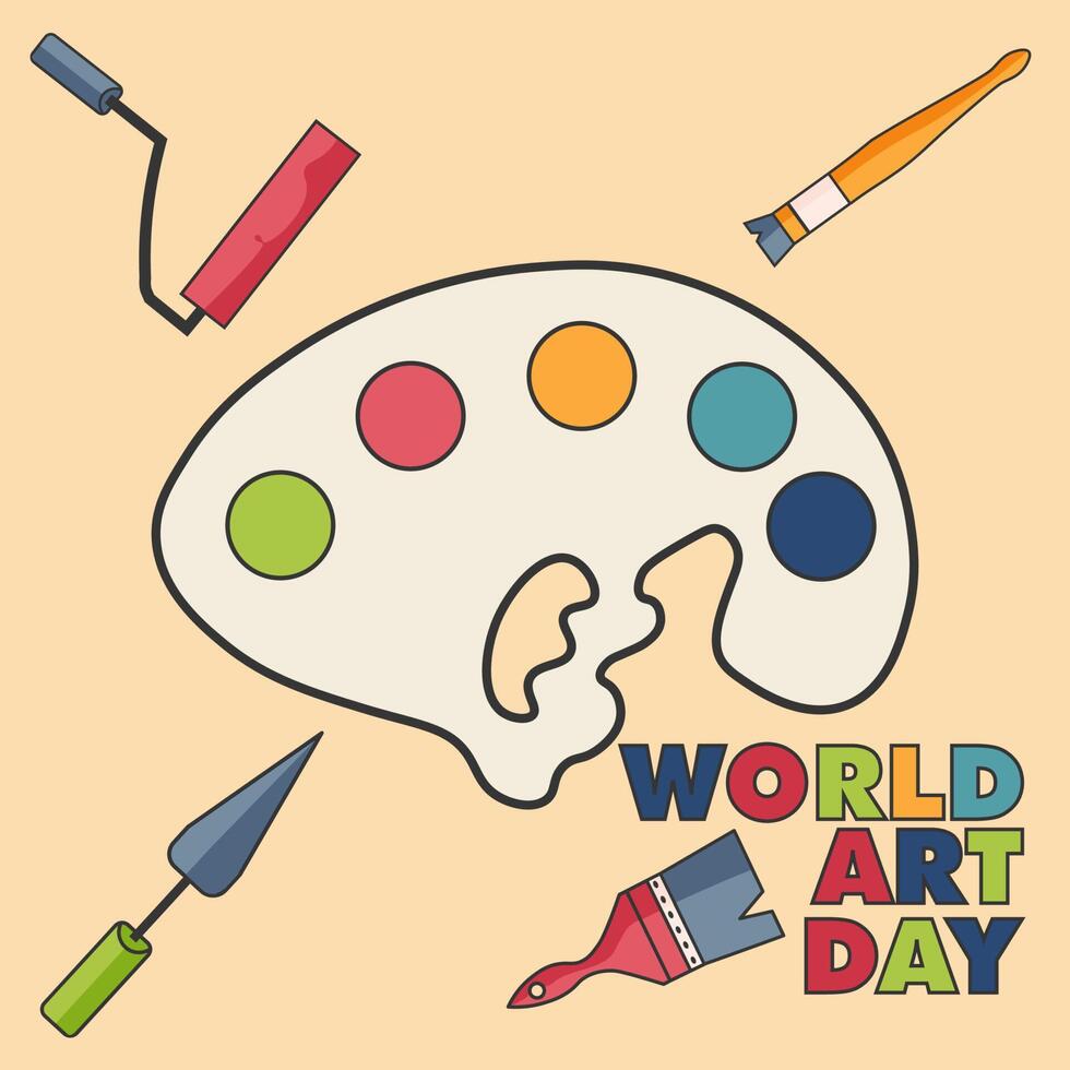 world art day design poster 18986891 Vector Art at Vecteezy world art day design poster 18986891 Vector Art at Vecteezy