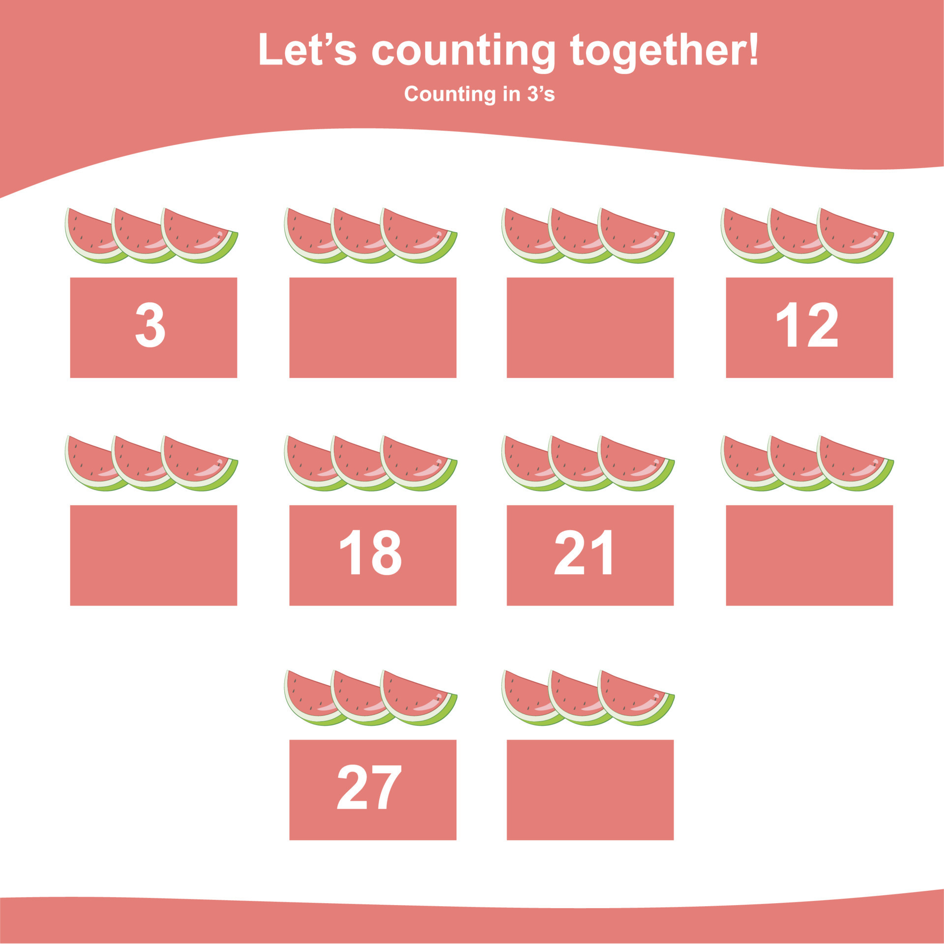 Mathematic counting worksheet. Math activity, count and write the ...