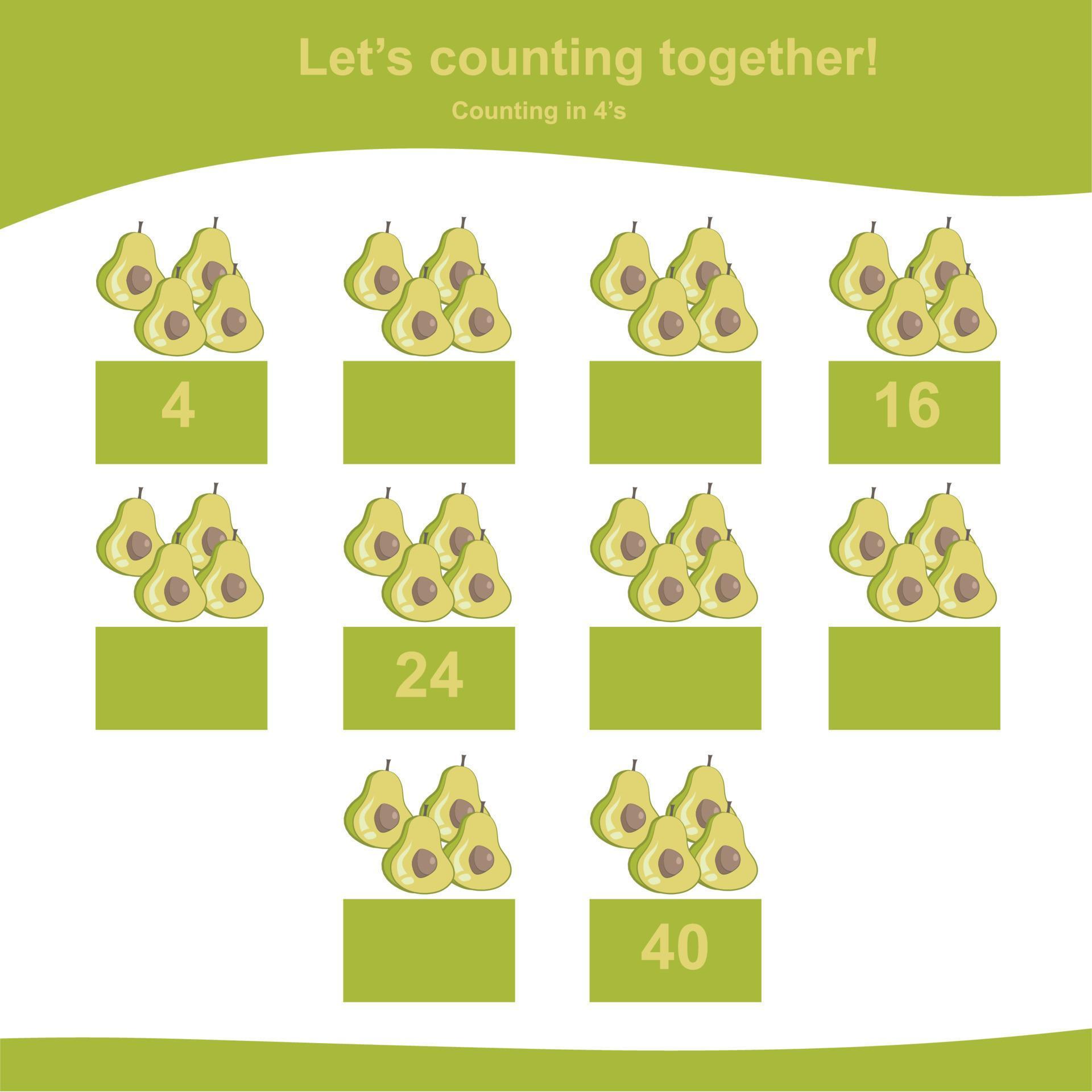 Mathematic counting worksheet. Math activity, count and write the ...