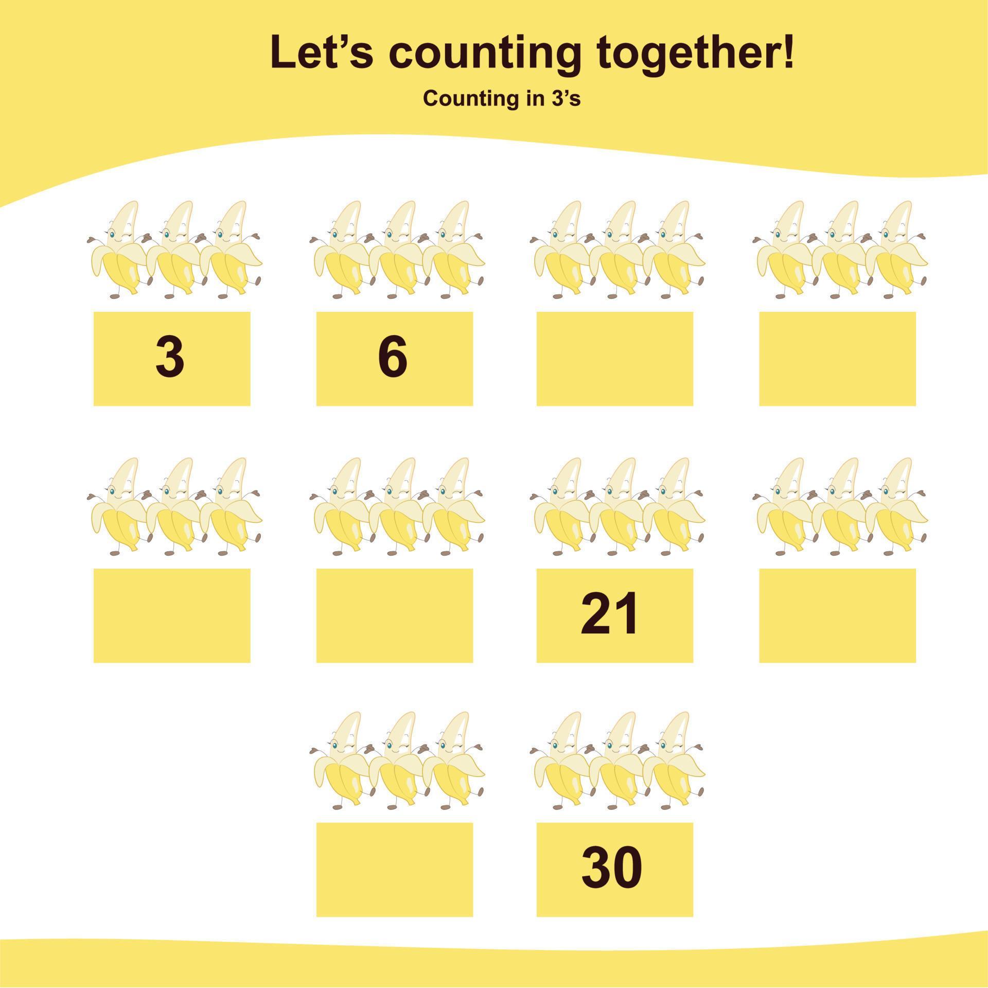 Mathematic counting worksheet. Math activity, count and write the ...